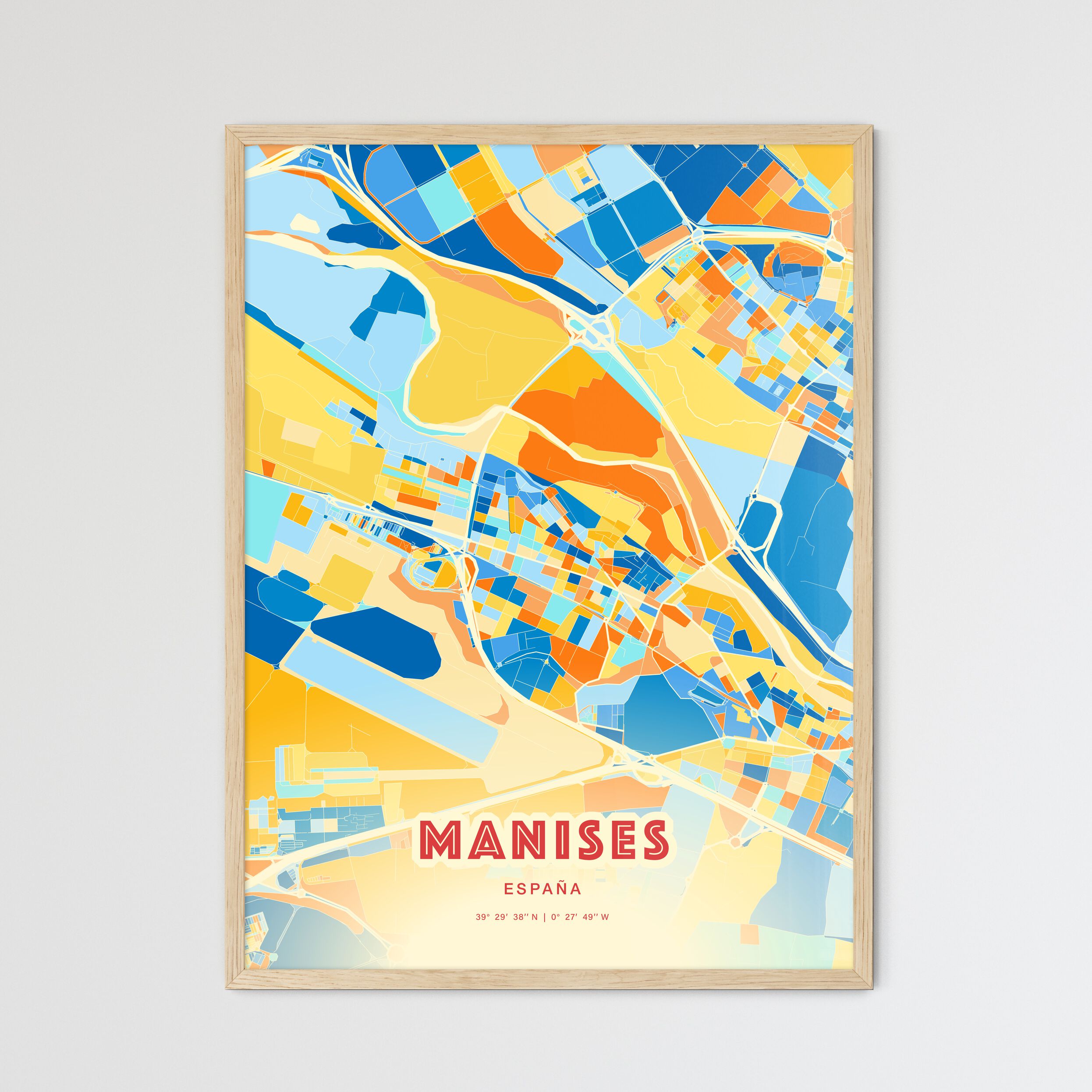 Map of Manises Spain Fine Art Map Poster | Customizable – HEBSTREIT