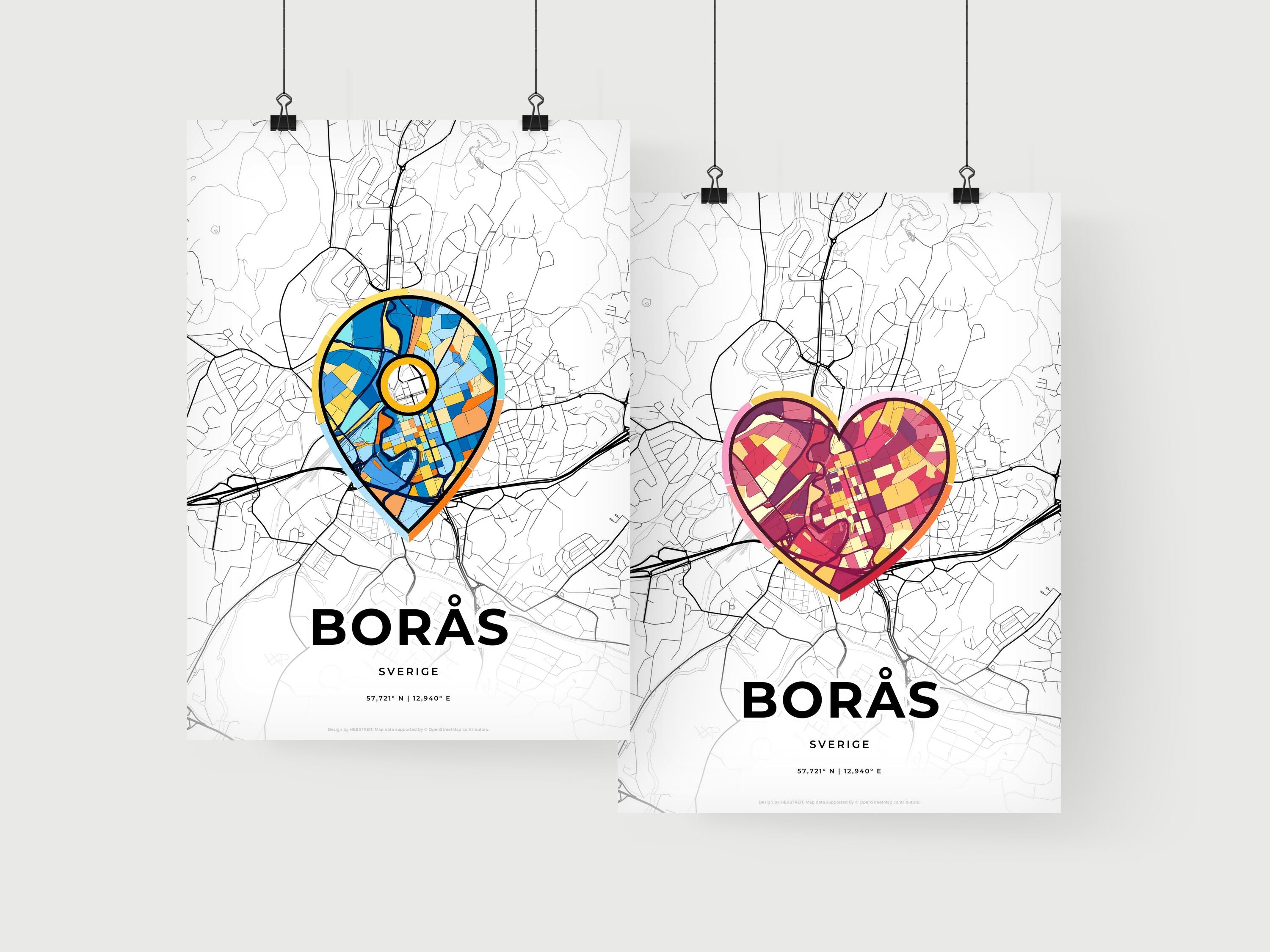 Borås Sweden Art Map – HEBSTREIT