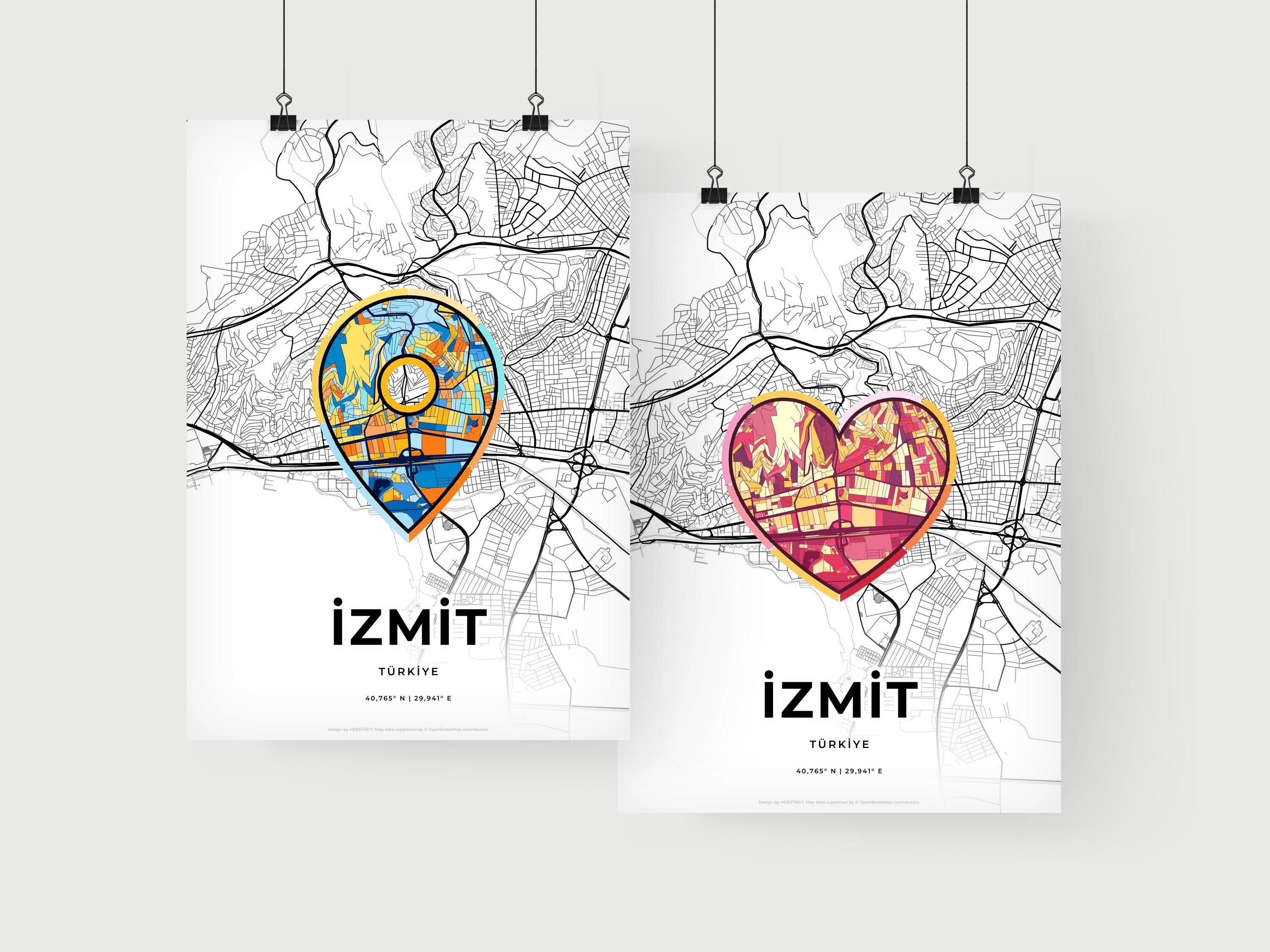 İzmit Turkey Art Map – HEBSTREIT
