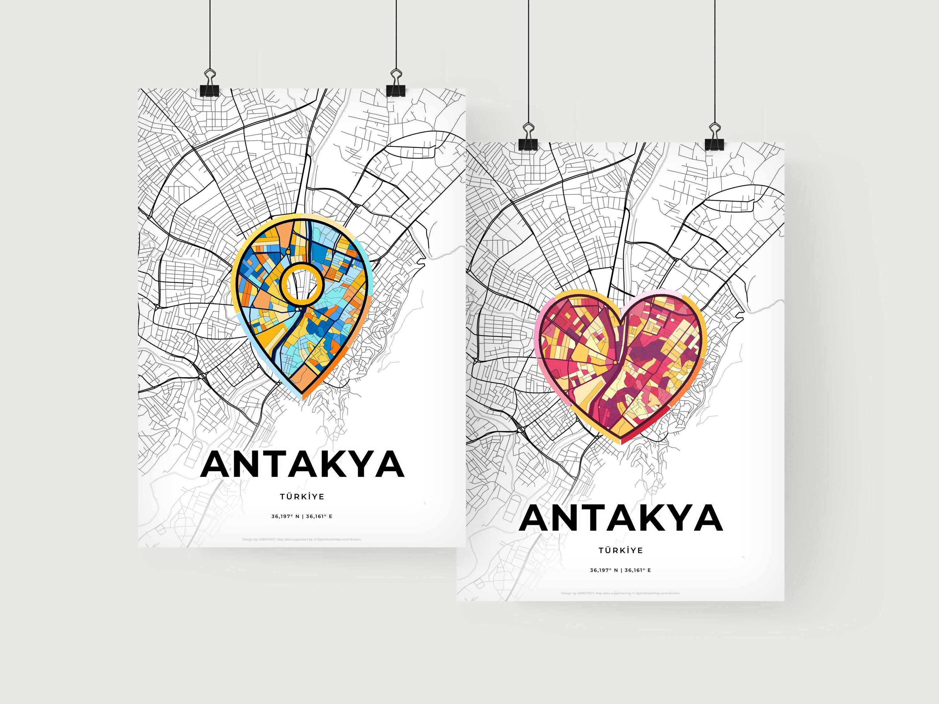 Antakya Turkey Art Map – HEBSTREIT