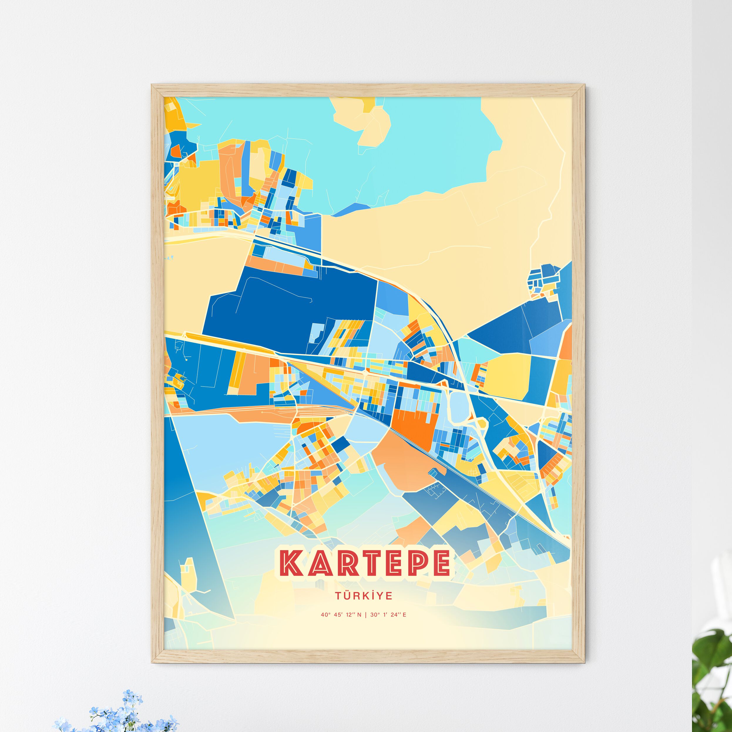 Map of Kartepe Turkey Fine Art Map Poster | Customizable – HEBSTREIT
