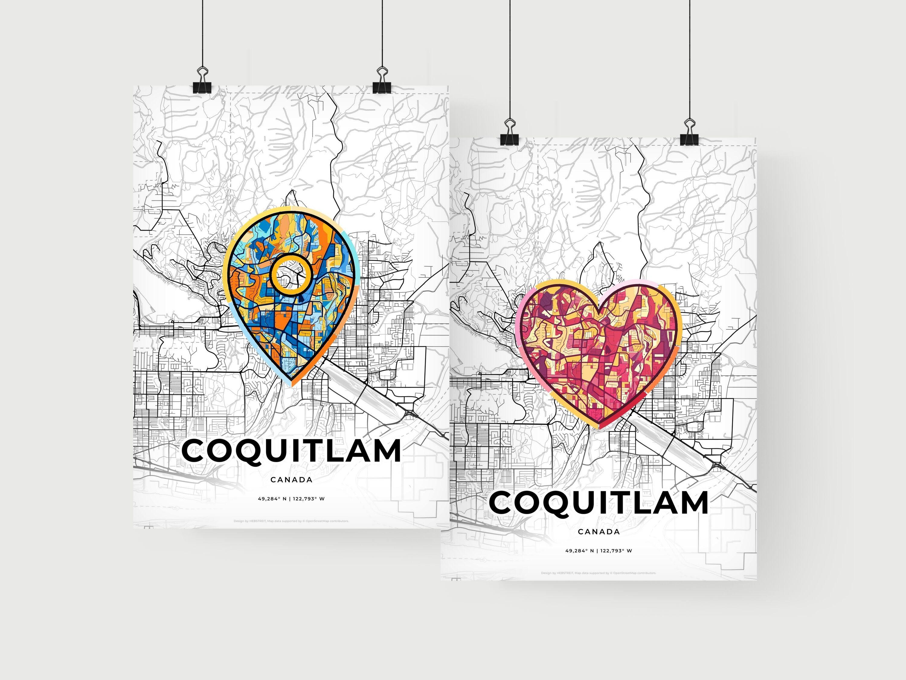 Coquitlam Canada Art Map – HEBSTREIT