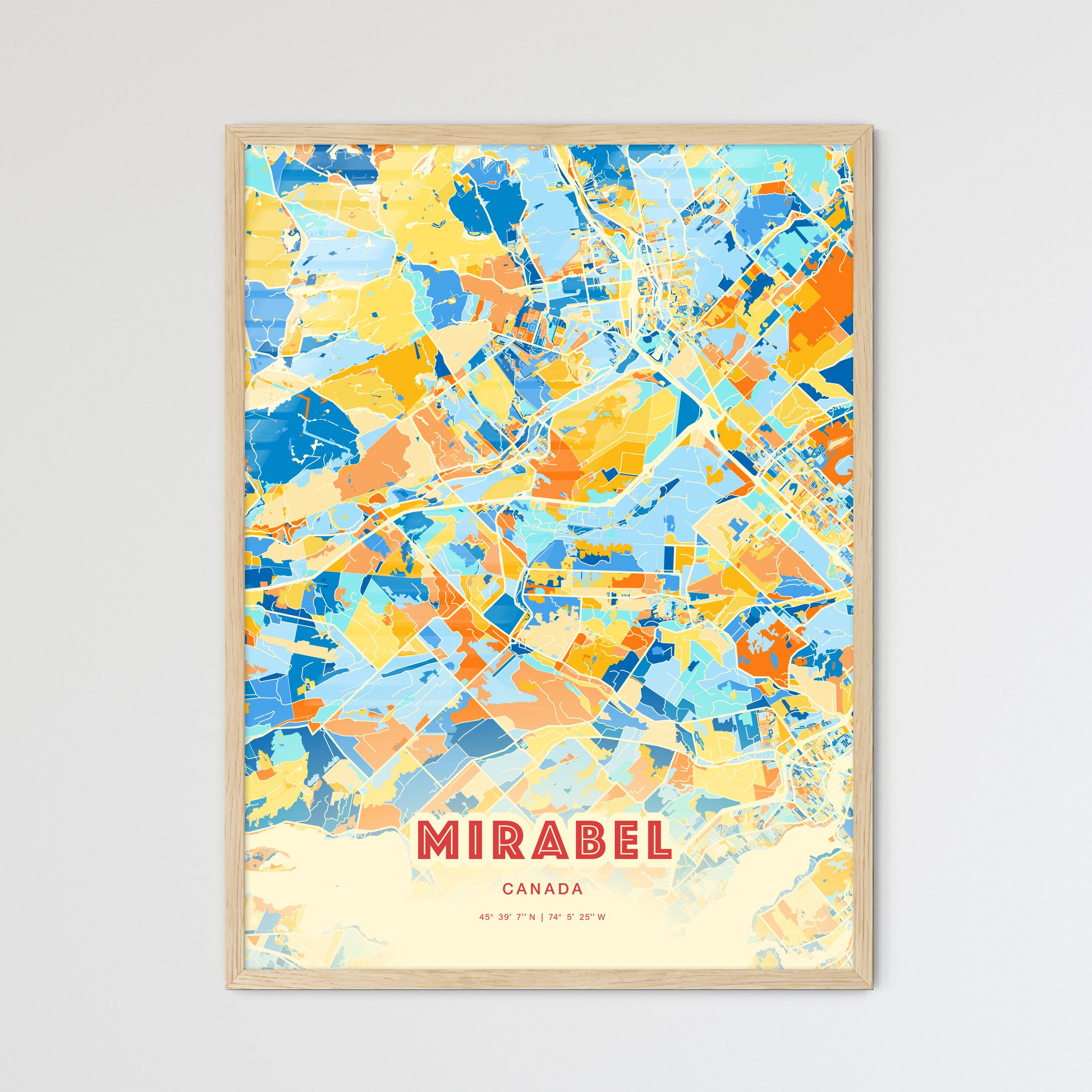 Map of Mirabel Canada Fine Art Map Poster | Customizable – HEBSTREIT