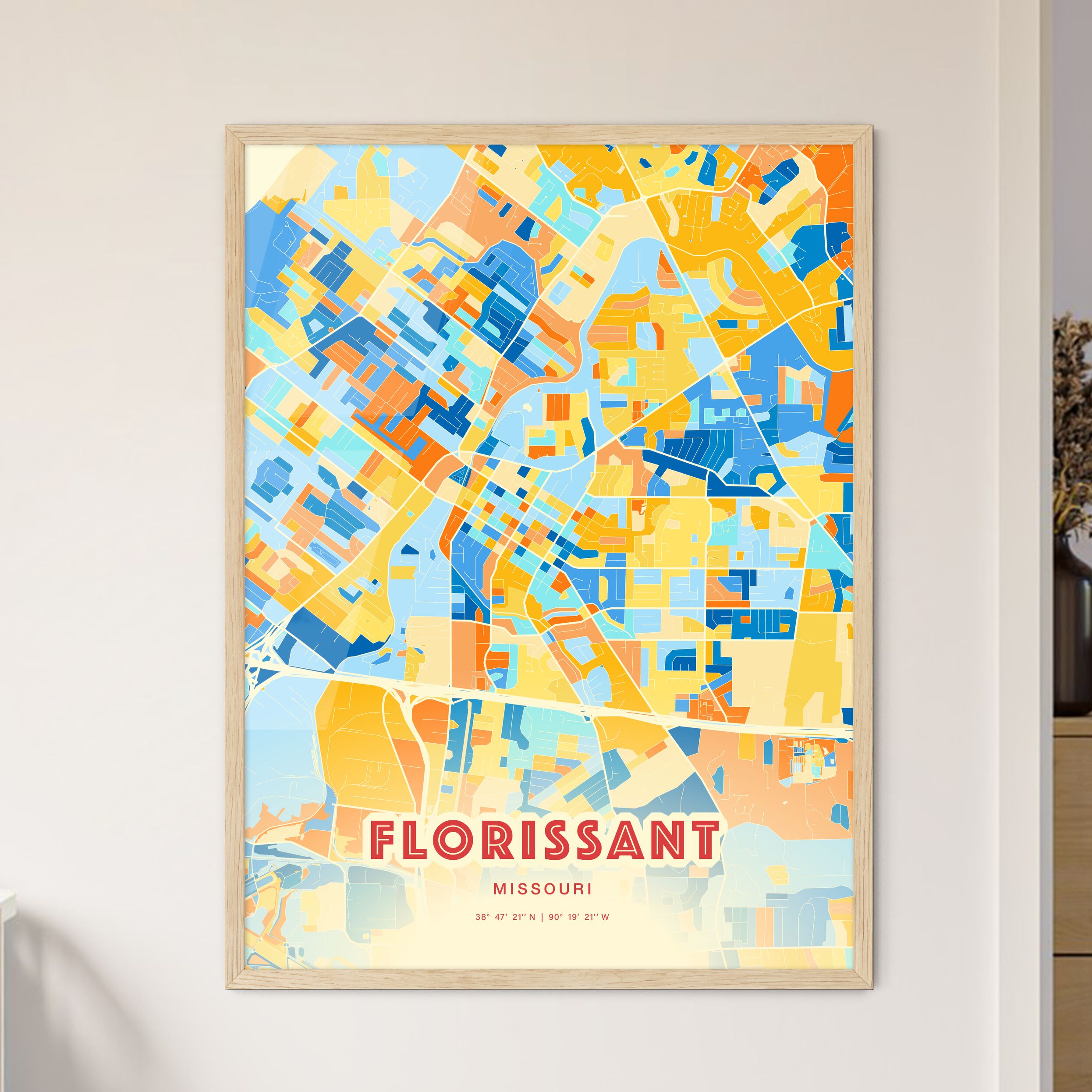 Colorful FLORISSANT MISSOURI Fine Art Print by HEBSTREIT
