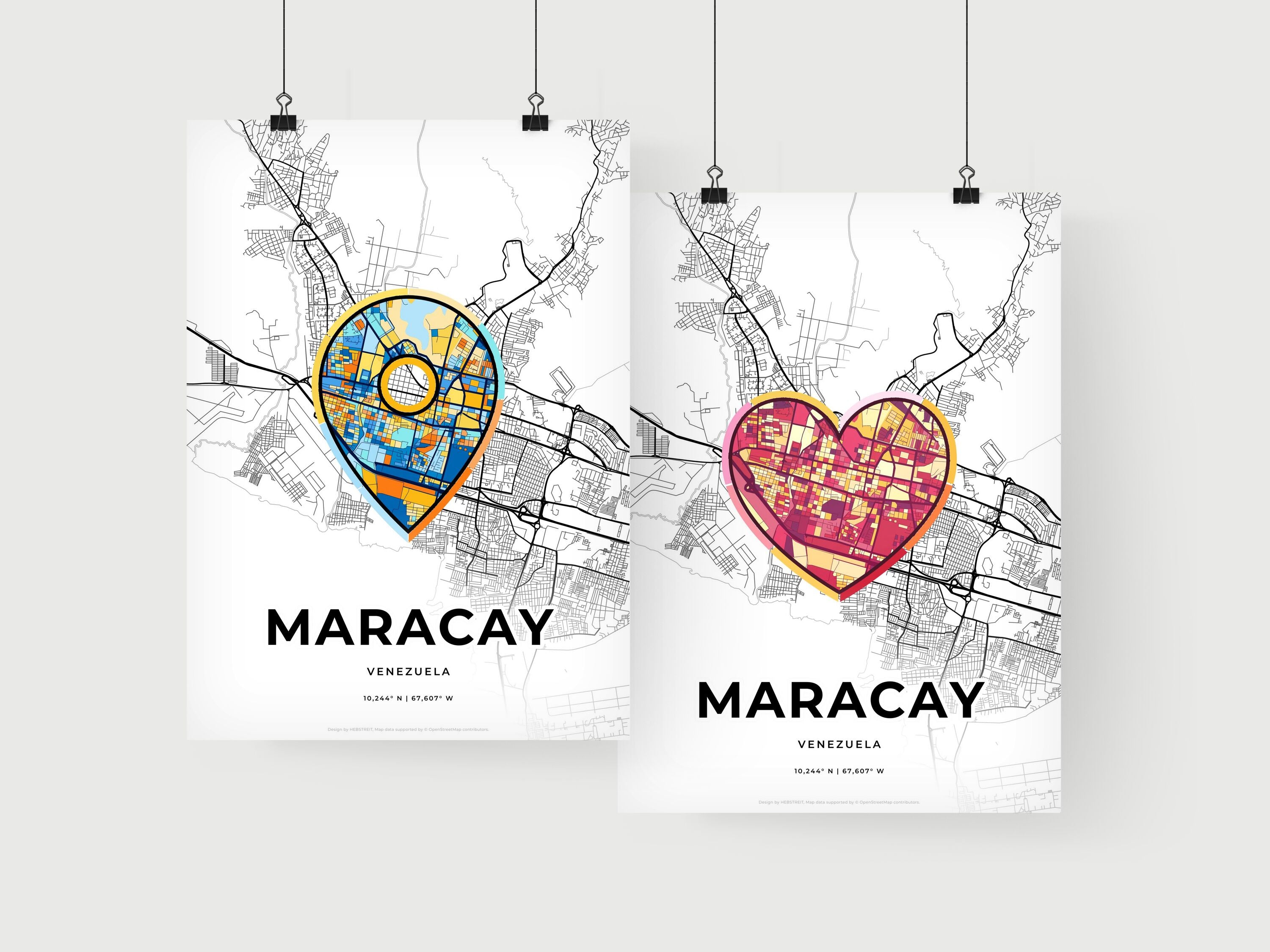 Maracay Venezuela Art Map – HEBSTREIT