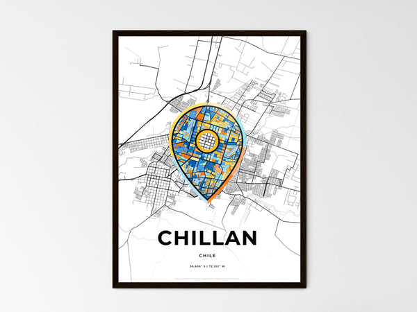 Chillan Chile Art Map – HEBSTREIT