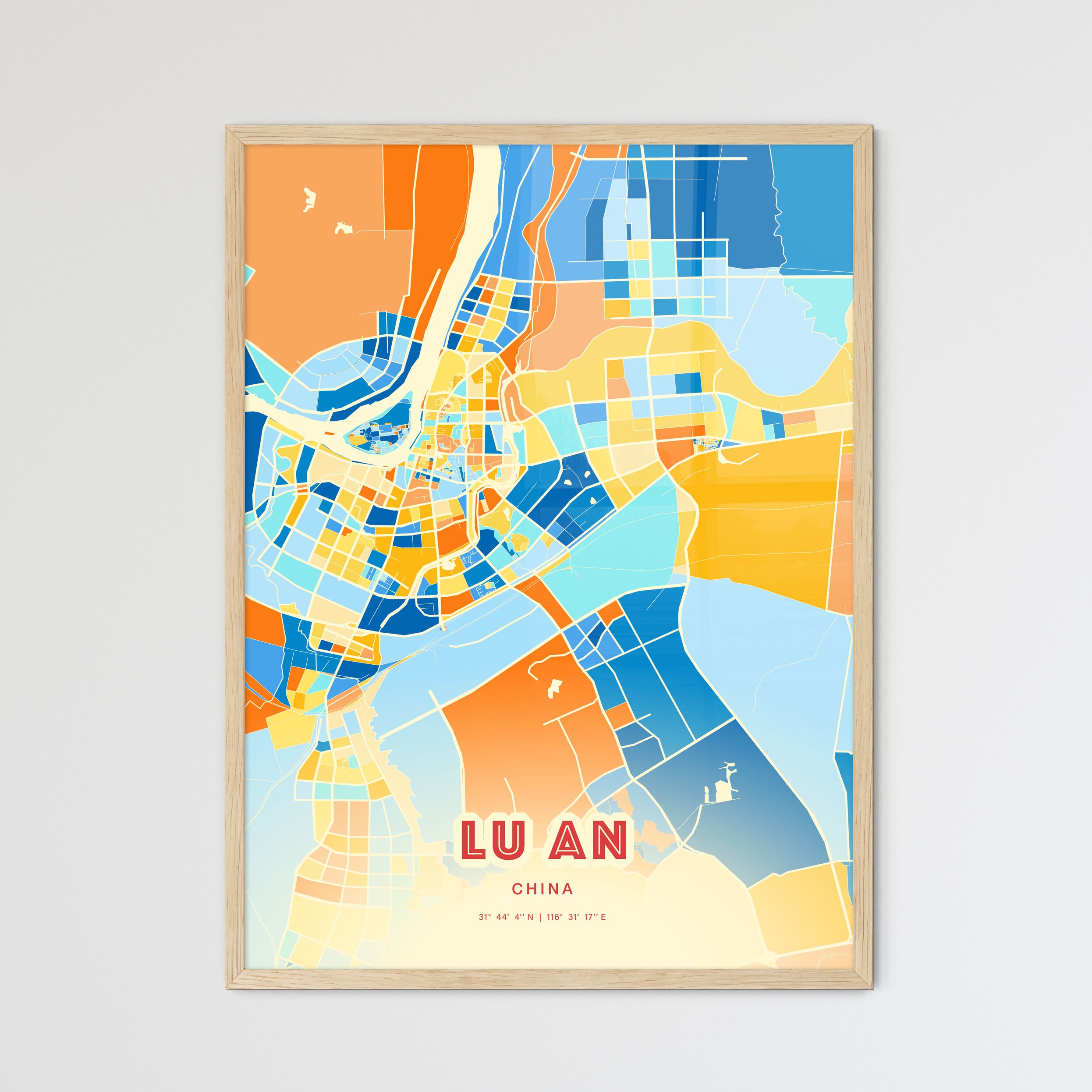 Colorful LU AN CHINA Fine Art Print by HEBSTREIT