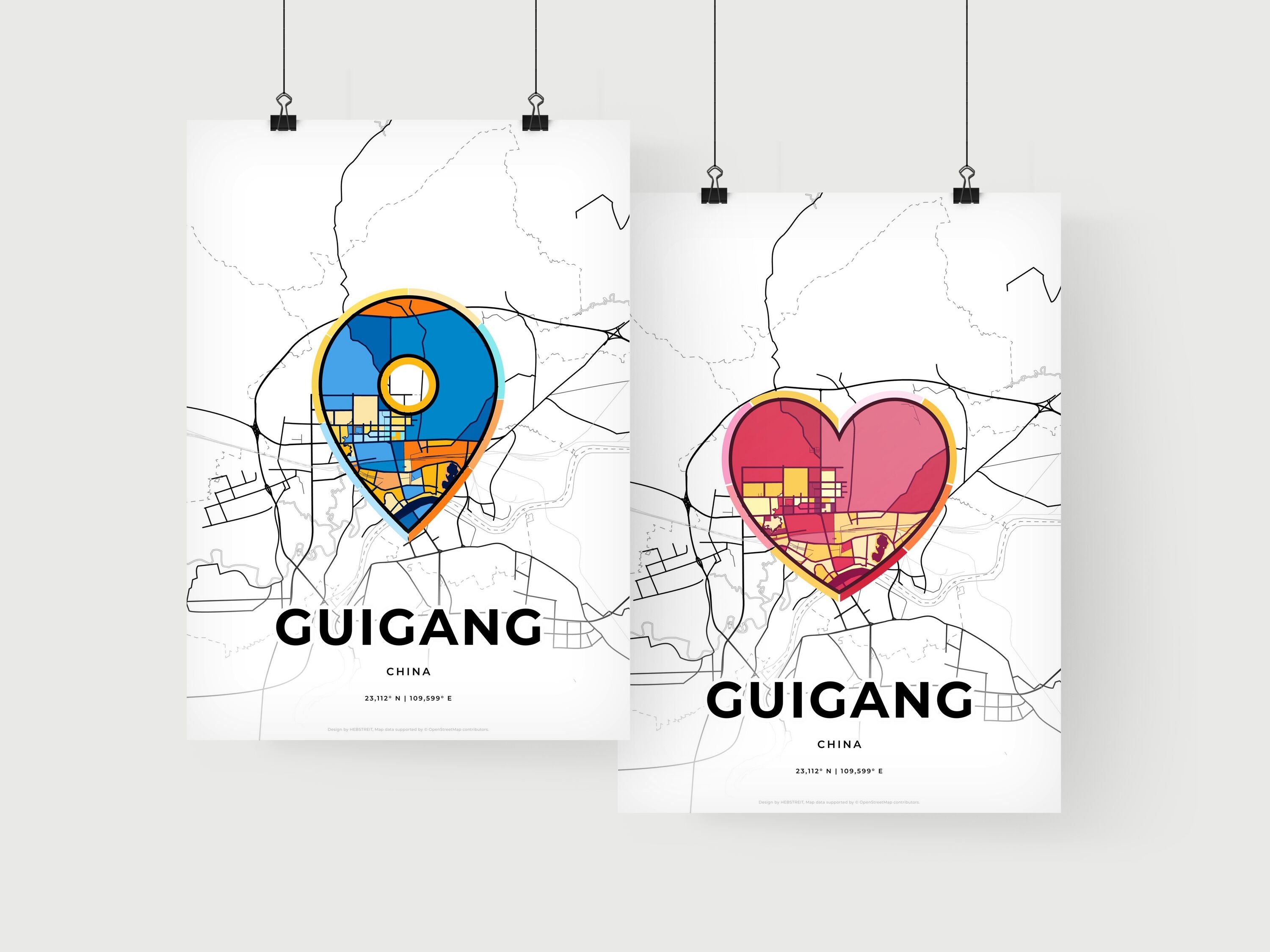Guigang China Art Map – HEBSTREIT