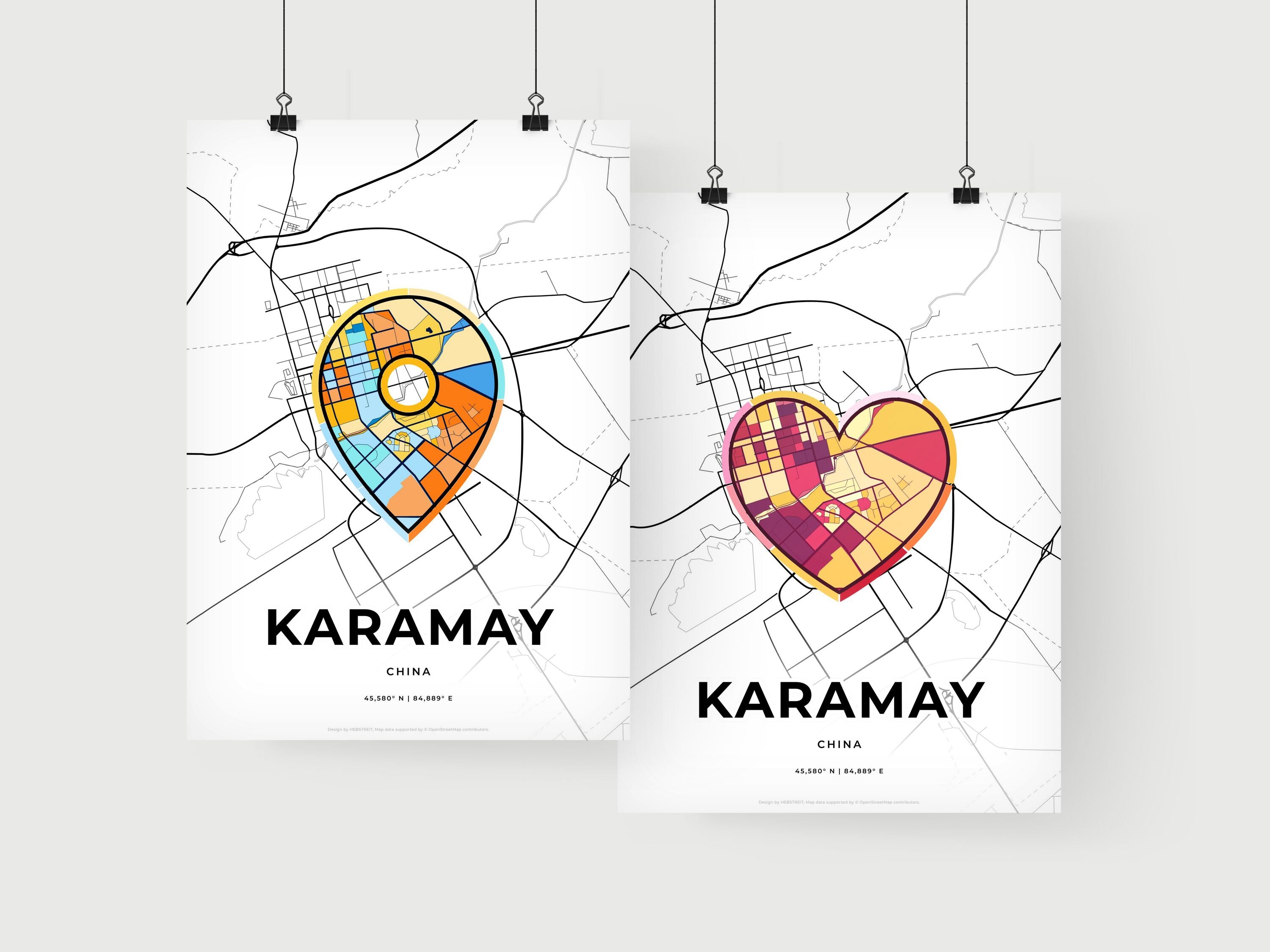 Karamay China Art Map – HEBSTREIT