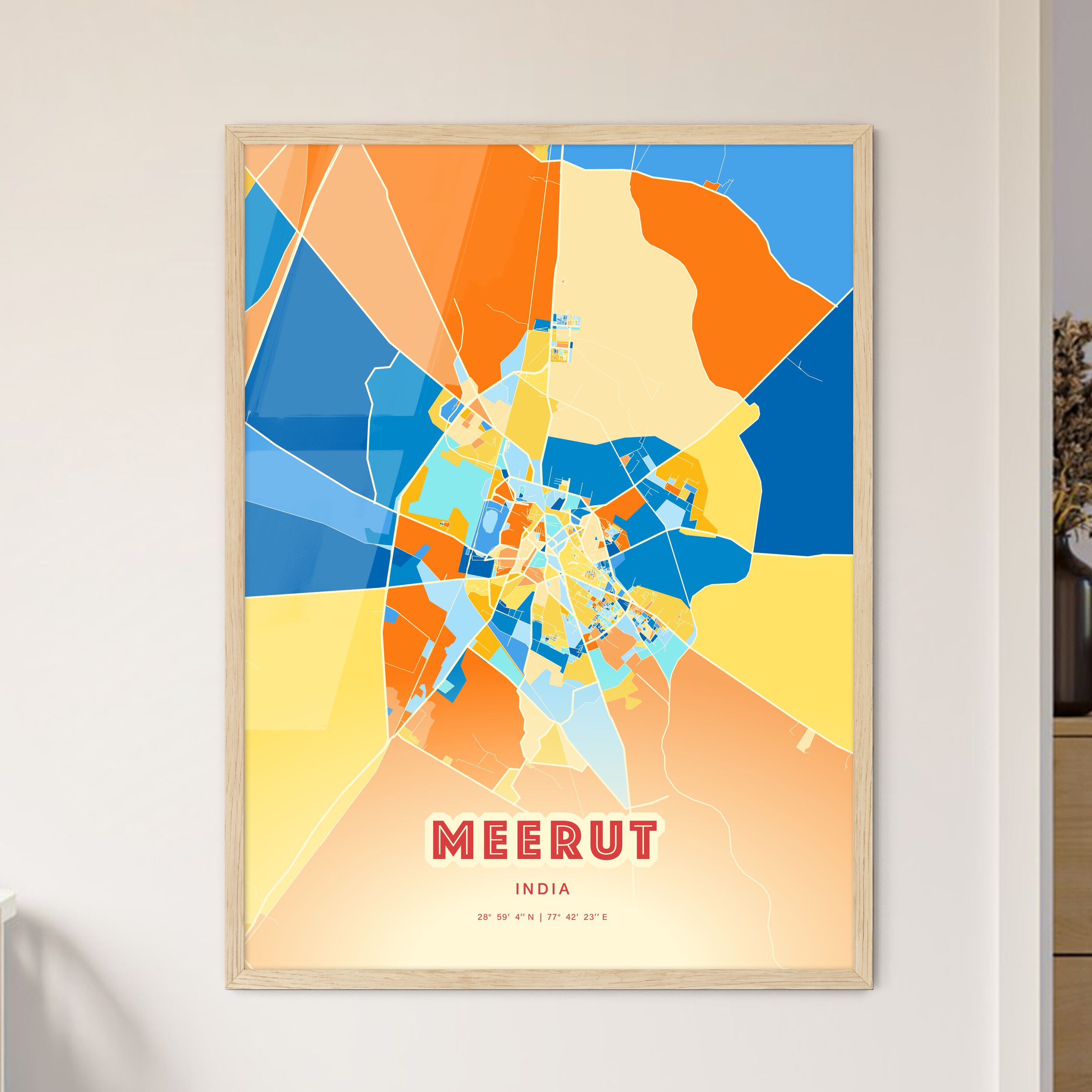 Colorful MEERUT INDIA Fine Art Print by HEBSTREIT