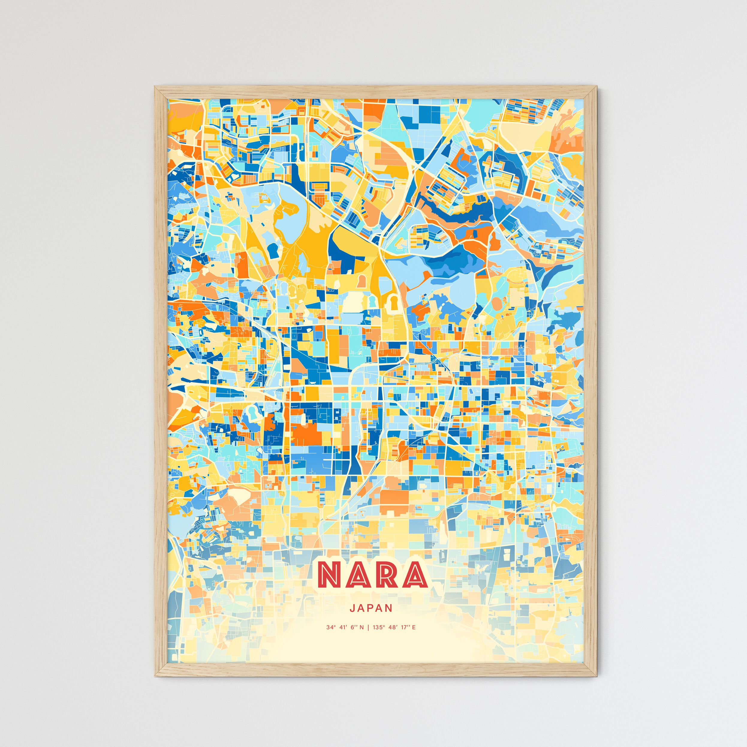 Colorful NARA JAPAN Fine Art Print by HEBSTREIT