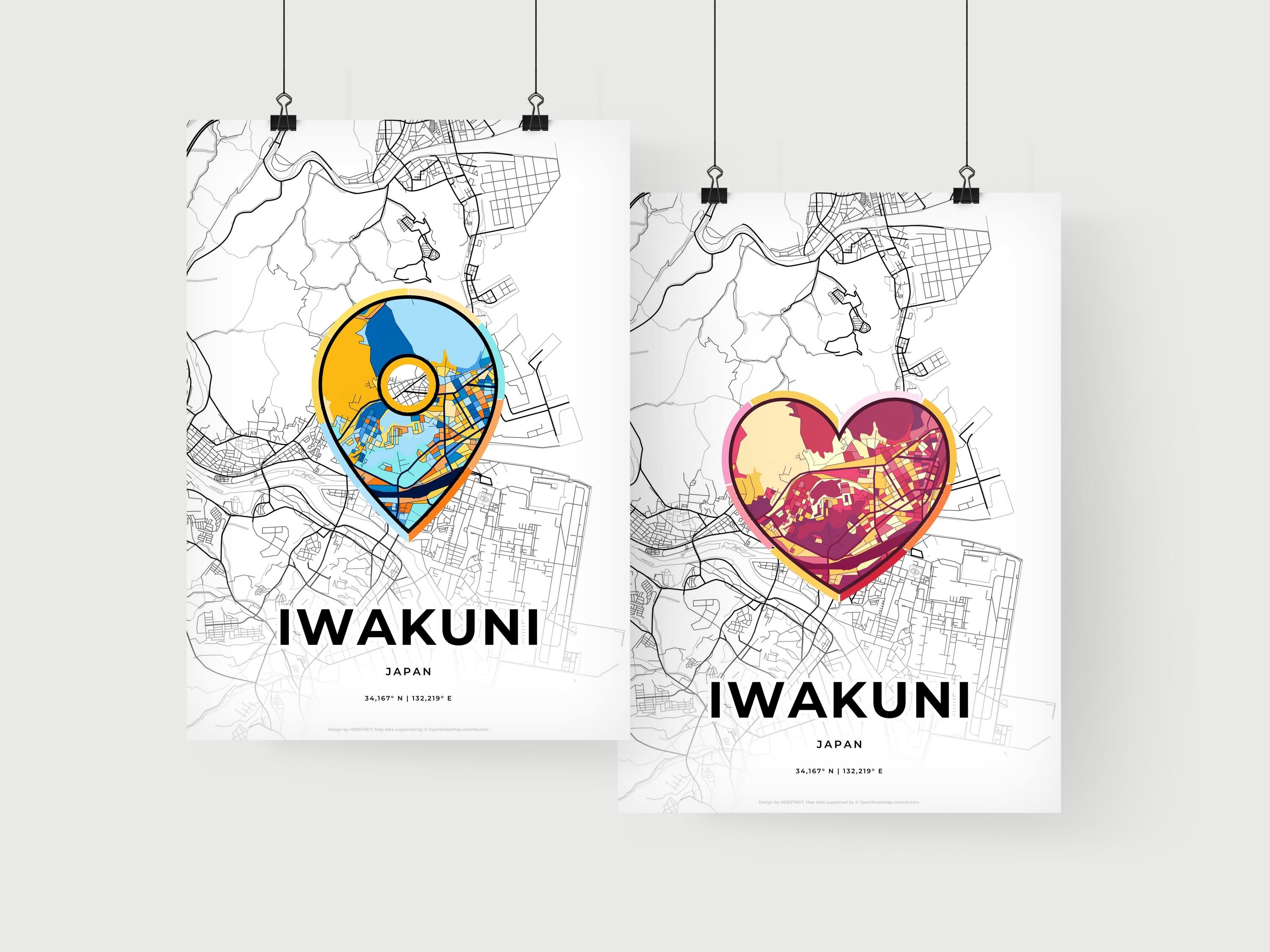 Iwakuni Japan Art Map – HEBSTREIT