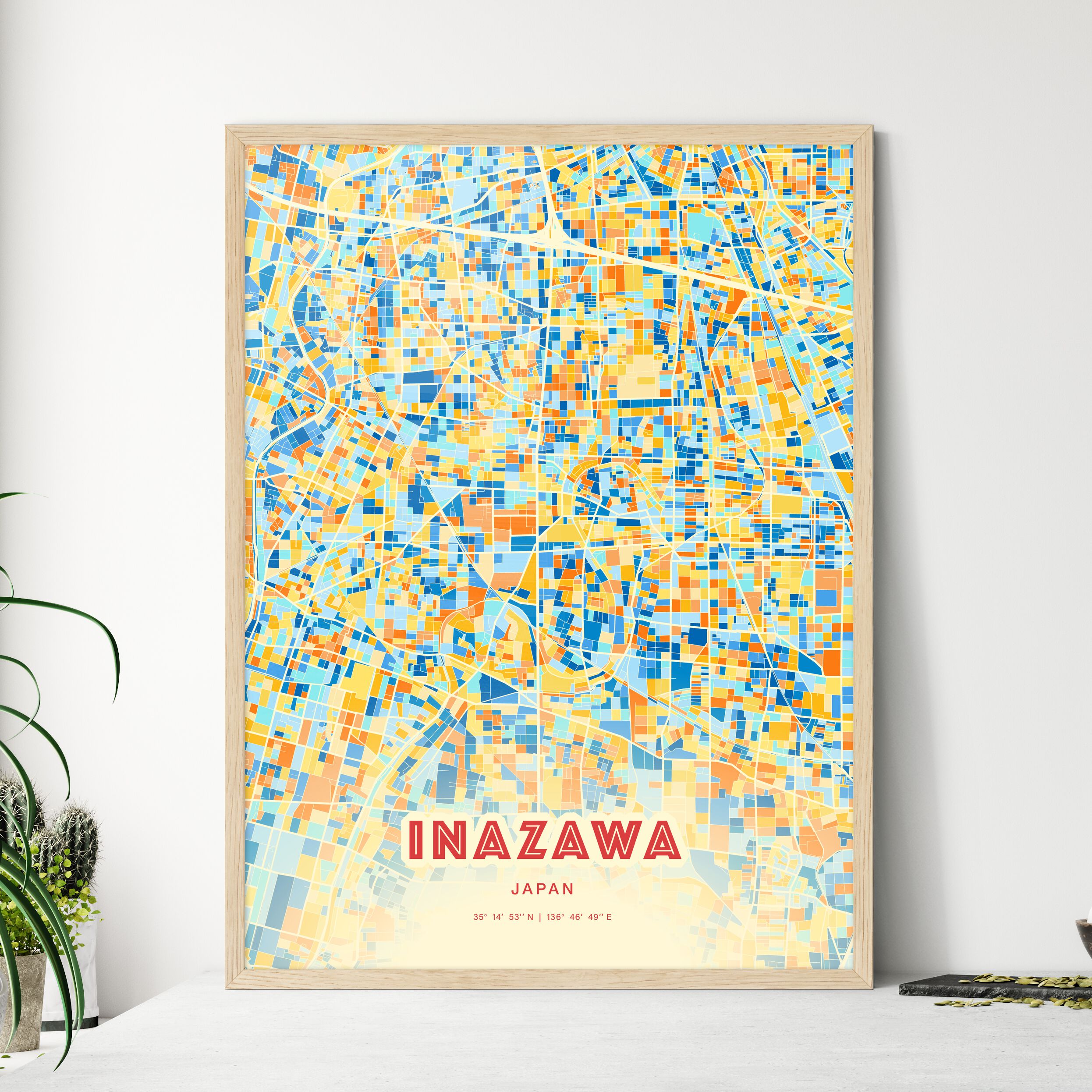 Colorful INAZAWA JAPAN Fine Art Print by HEBSTREIT