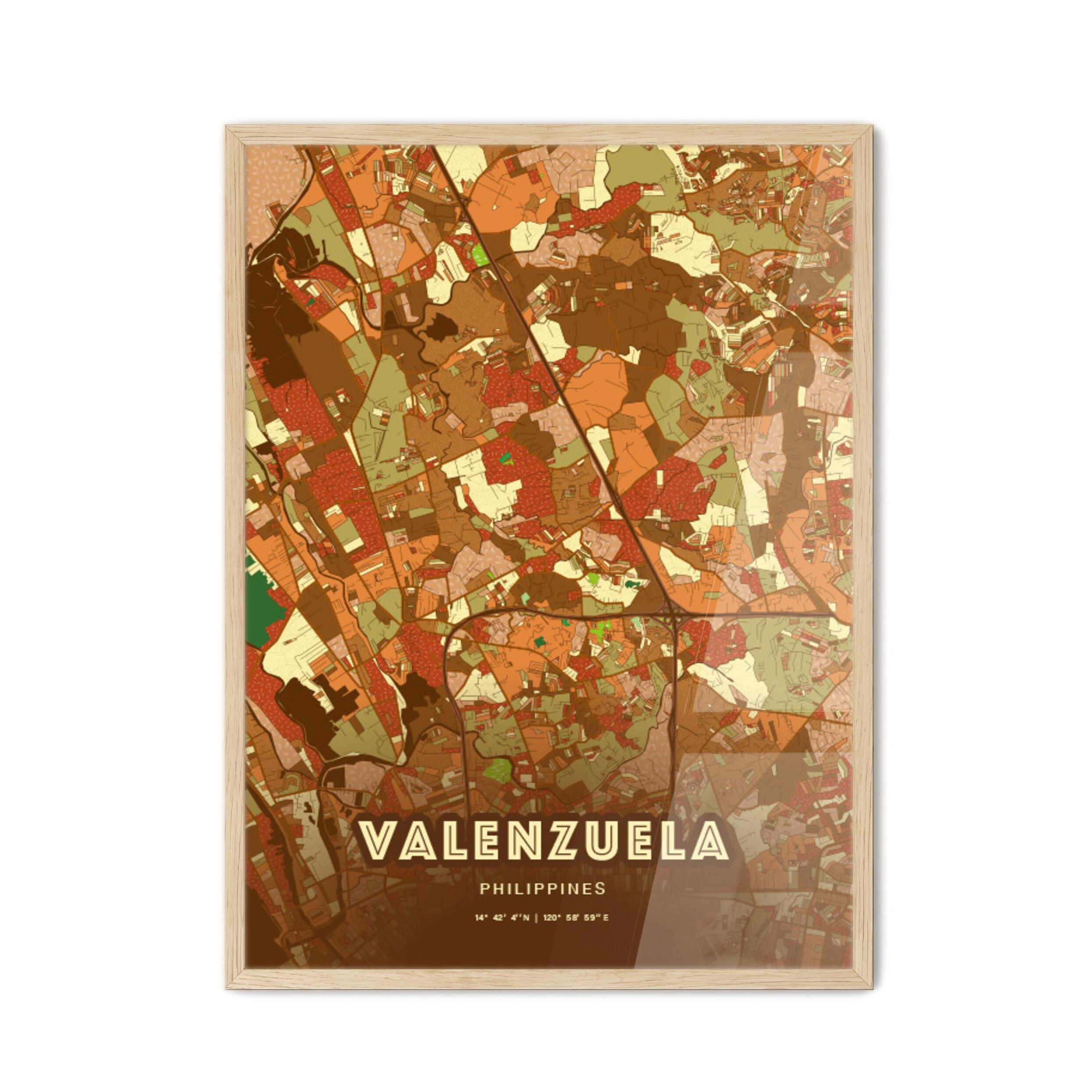 Colorful VALENZUELA PHILIPPINES Fine Art Print by HEBSTREIT