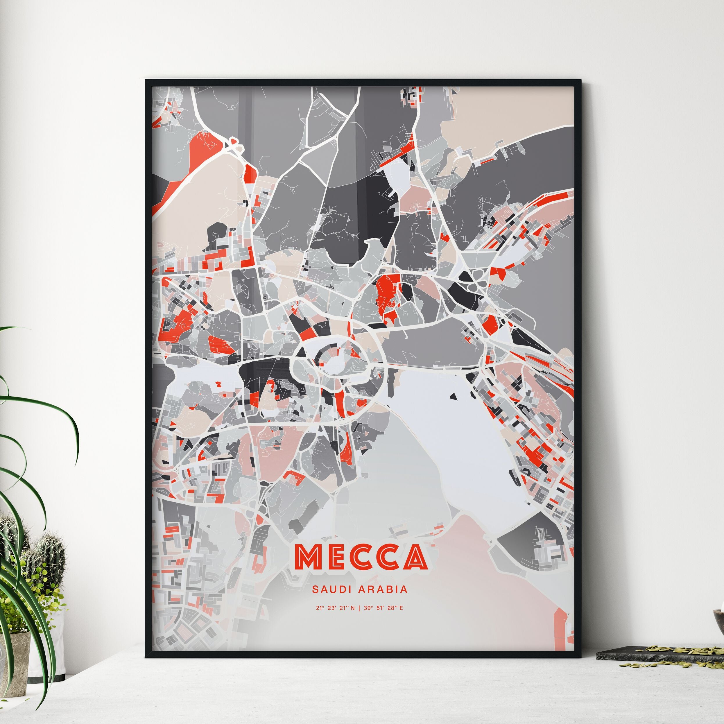 Colorful MECCA SAUDI ARABIA Fine Art Print by HEBSTREIT