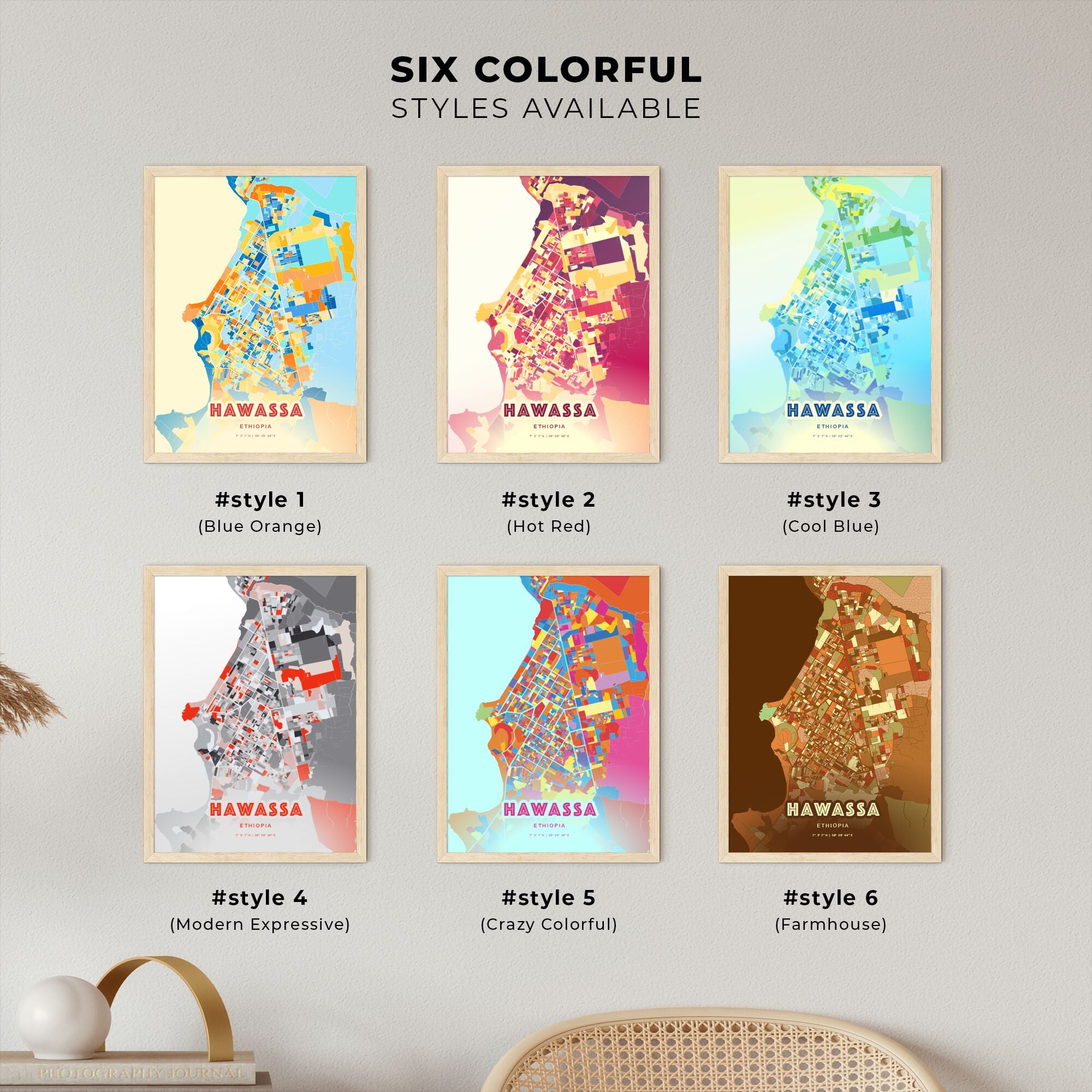Map of Hawassa Ethiopia Fine Art Map Poster | Customizable – HEBSTREIT