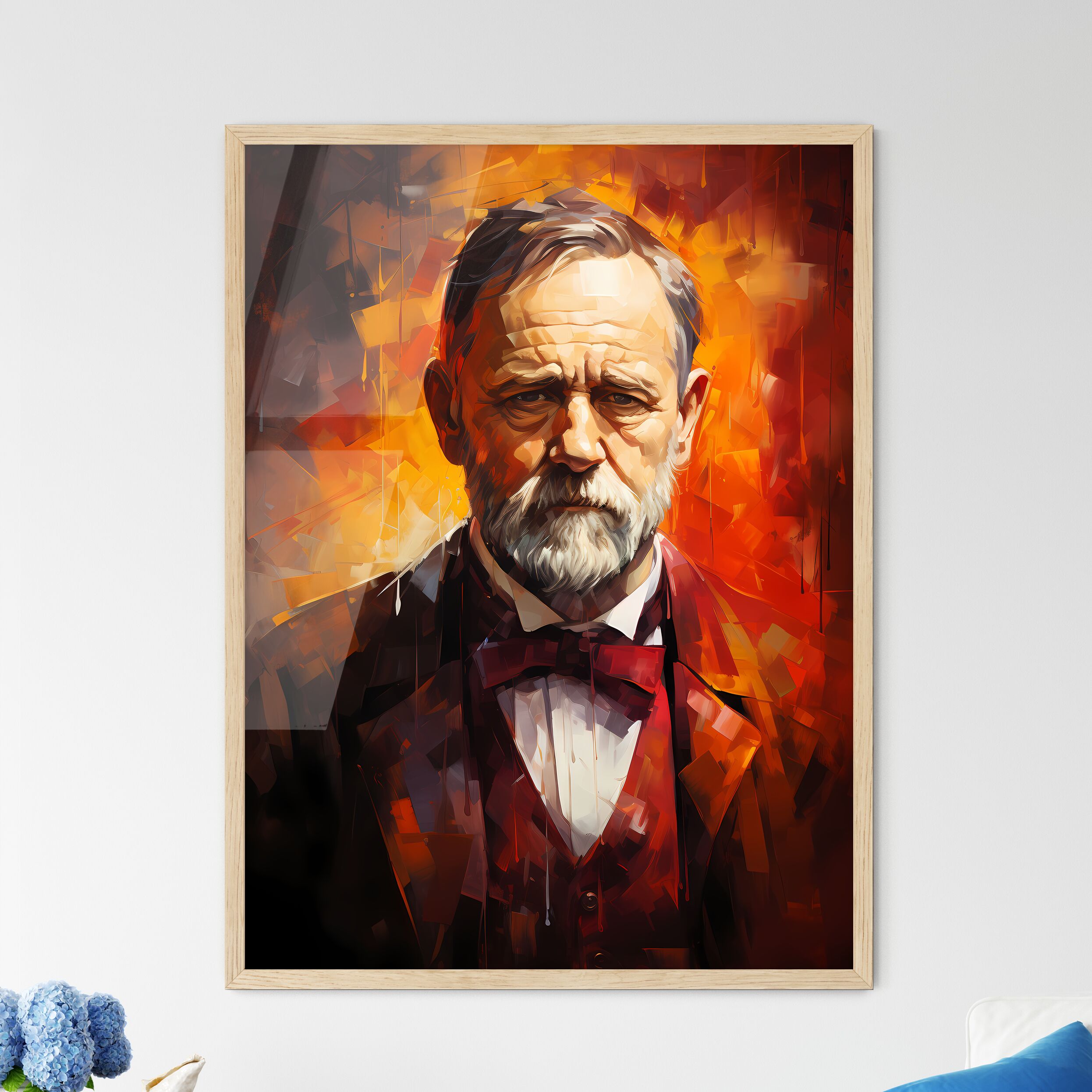 Louis Pasteur - A Painting Of A Man With A Beard by HEBSTREIT
