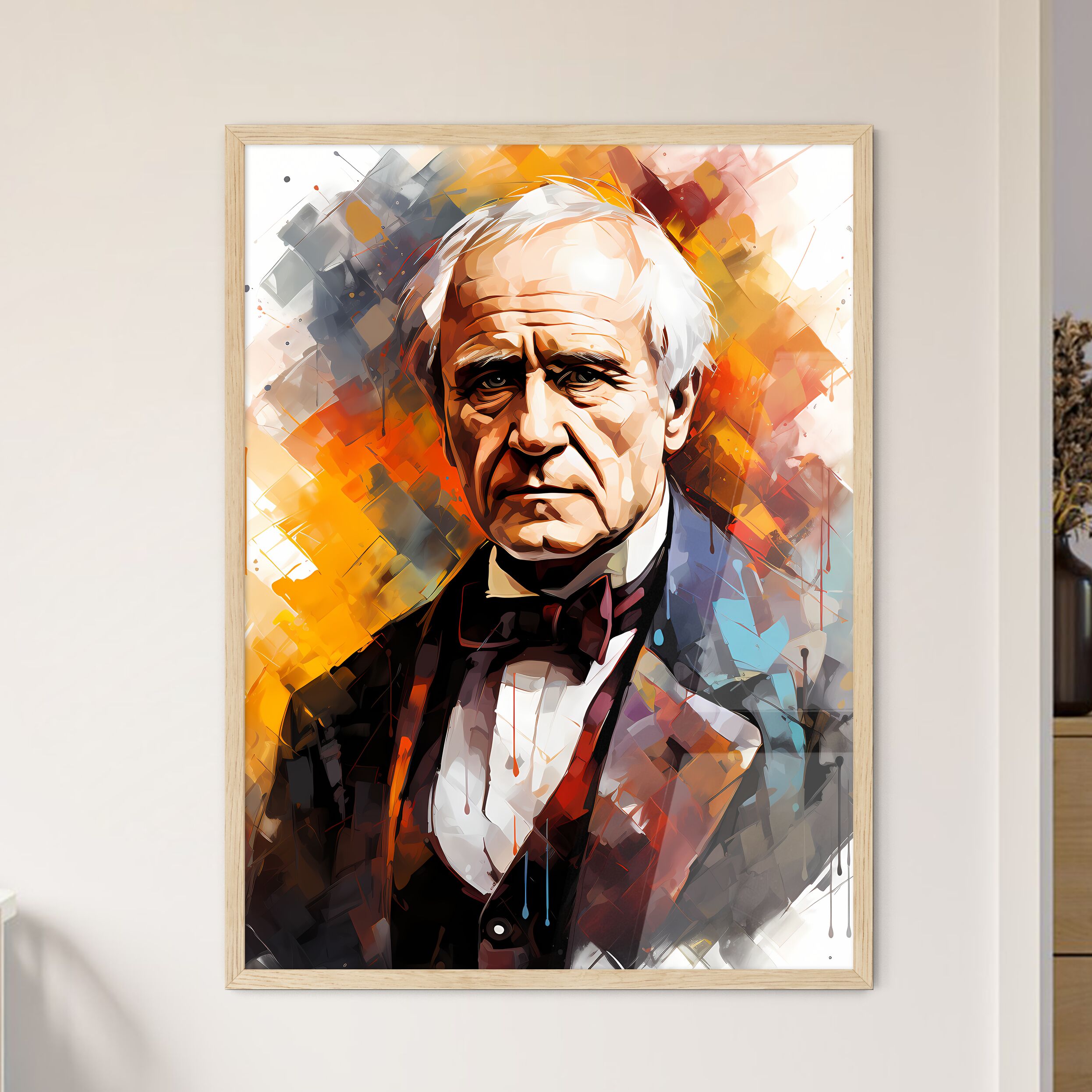 Thomas Edison - A Painting Of A Ma - Framed Art Print – HEBSTREIT