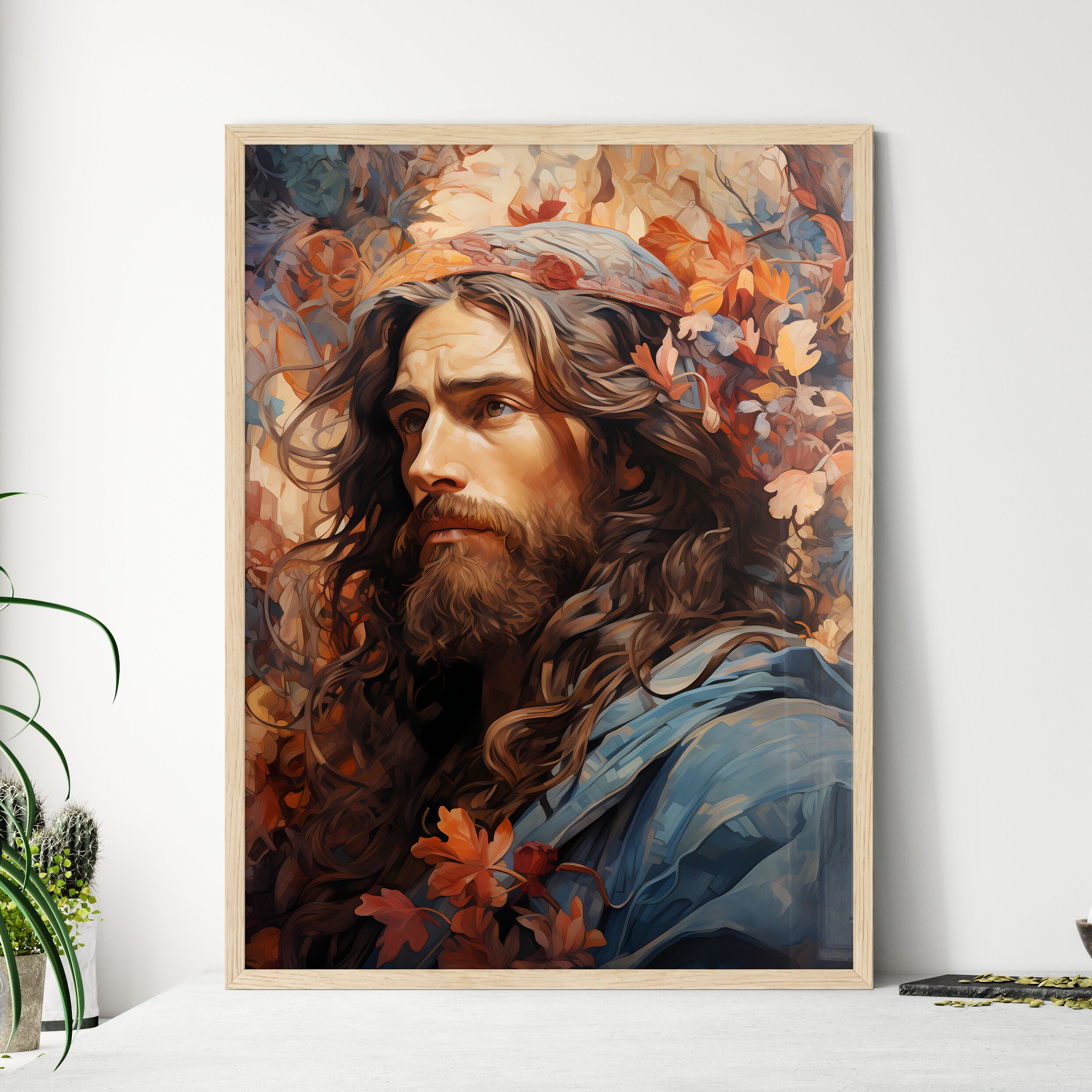 Albrecht Dürer German Painter - A Painting Of A Man With Long Hair And ...