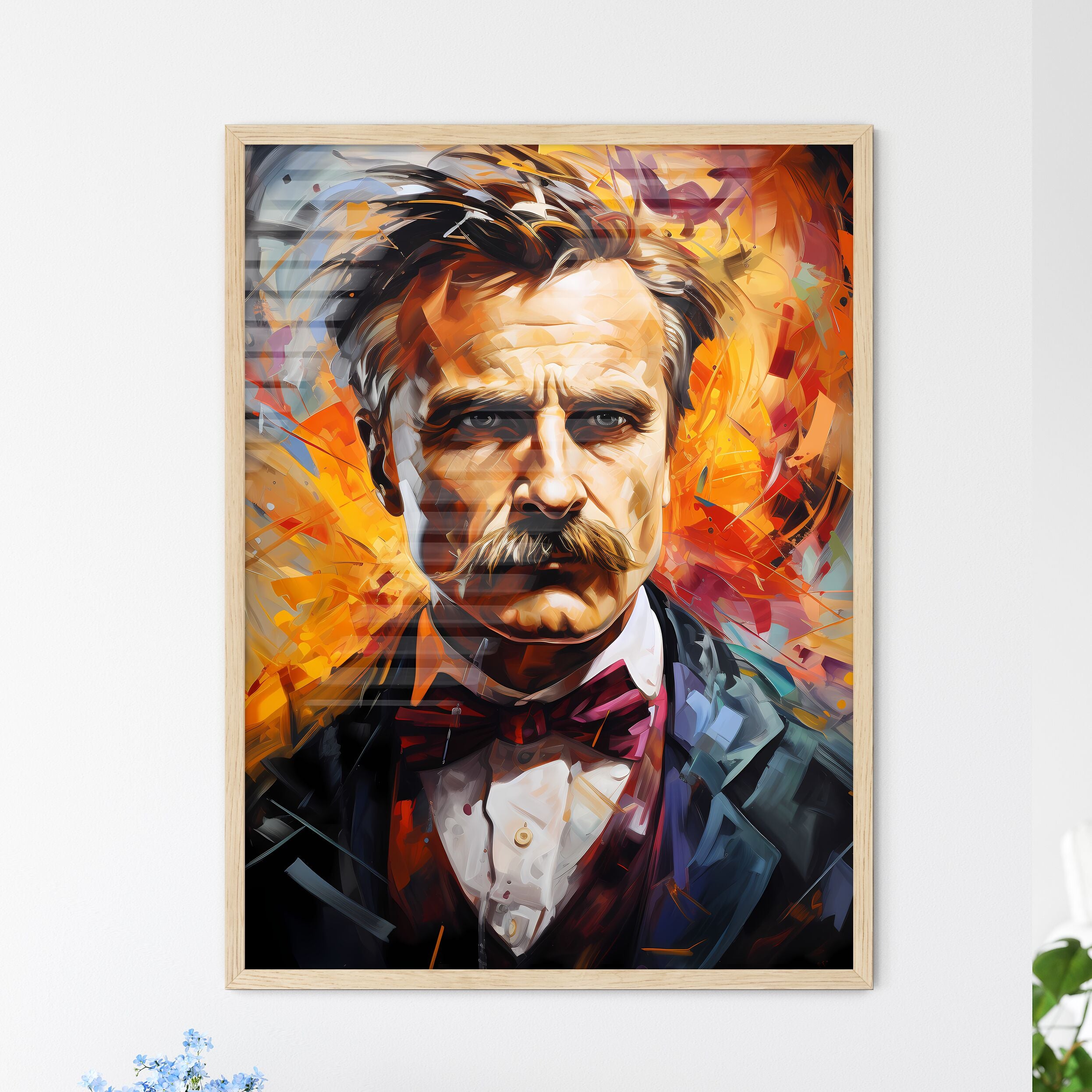 Friedrich Wilhelm Nietzsche German Philosoph - Framed Art Print – HEBSTREIT