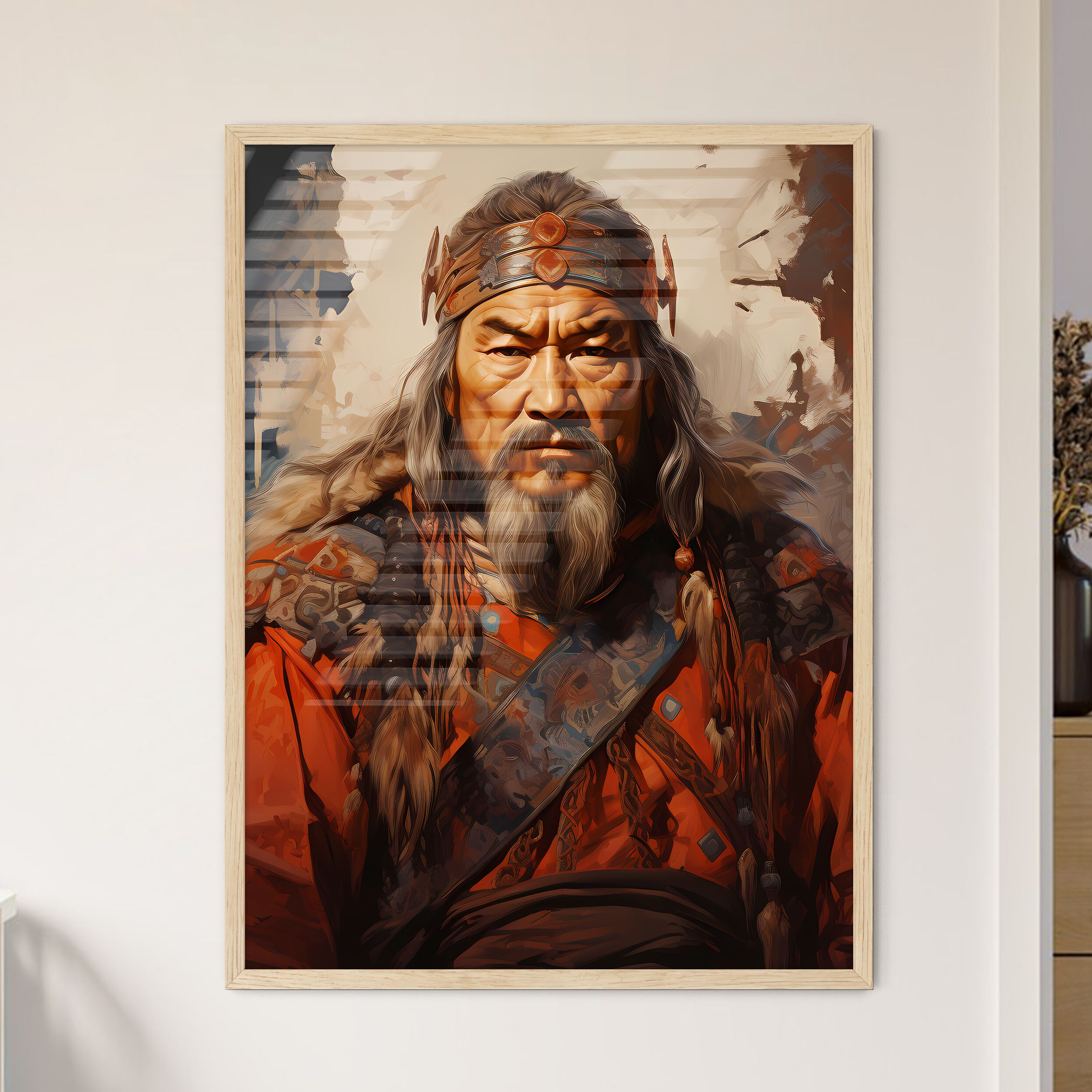 Genghis Khan Founder Of The Mongol Empire Framed Print – HEBSTREIT