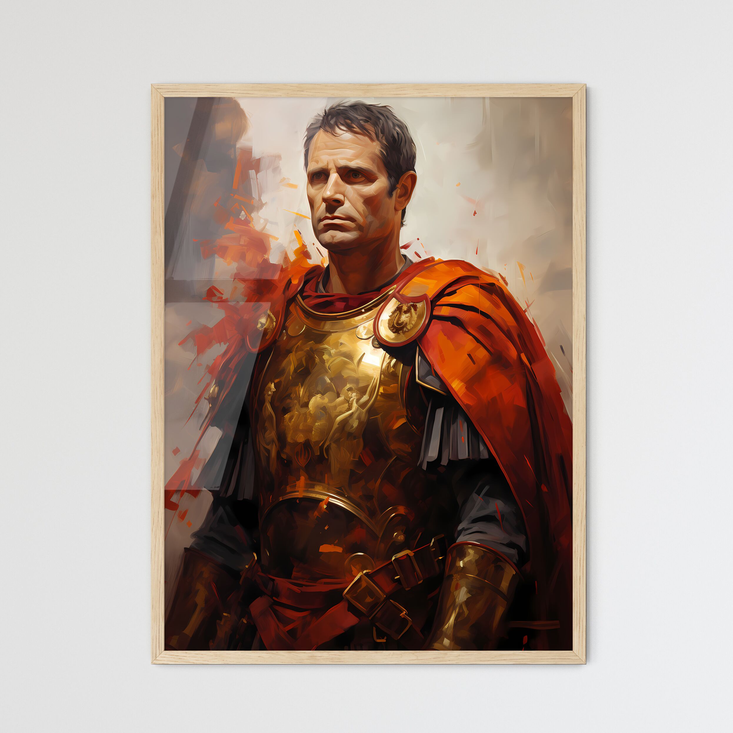 Julius Caesar Roman Ruler General And Statesman - A Man In Armor With ...