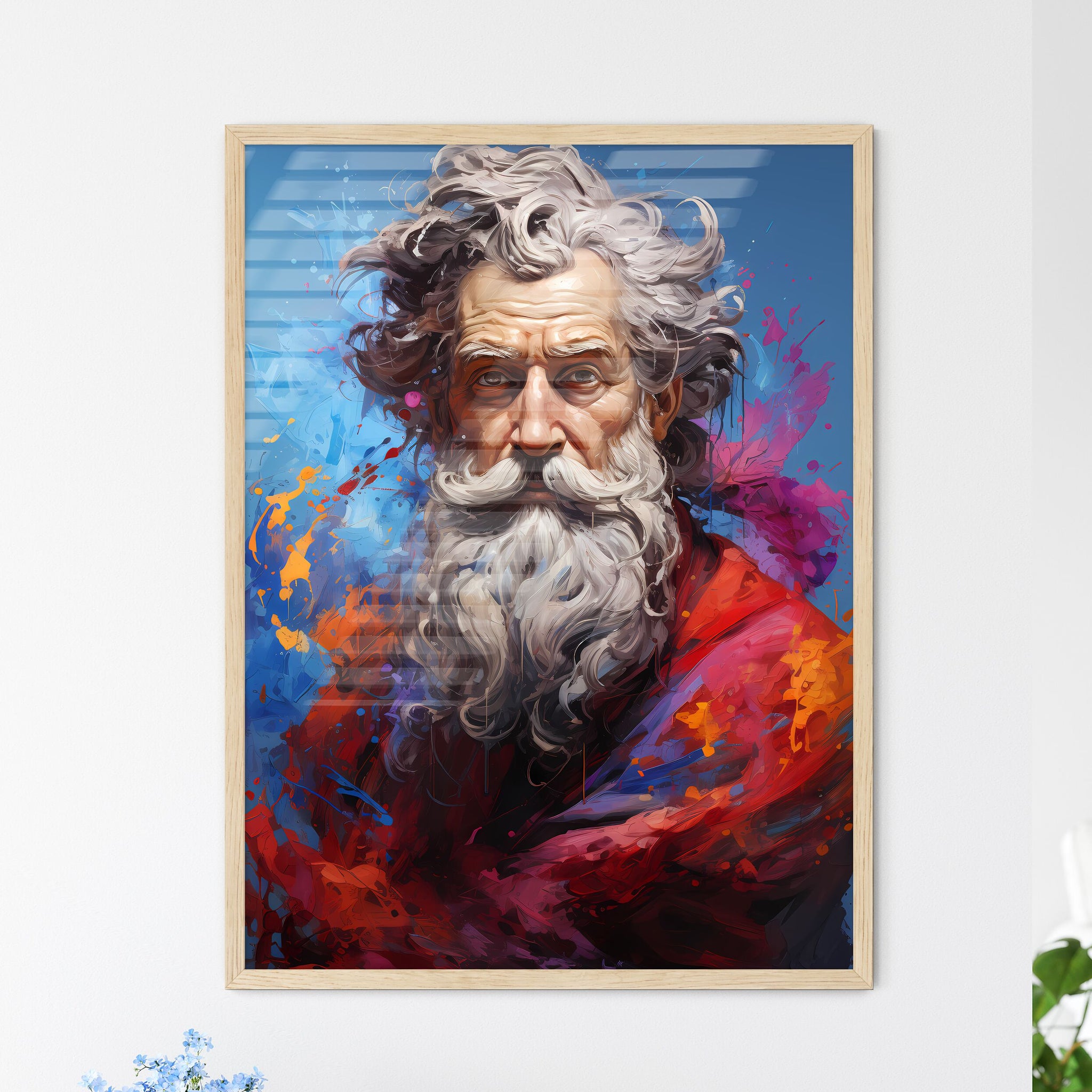 Plato Was An Ancient Greek Philosopher - A Painting Of A Man With A ...
