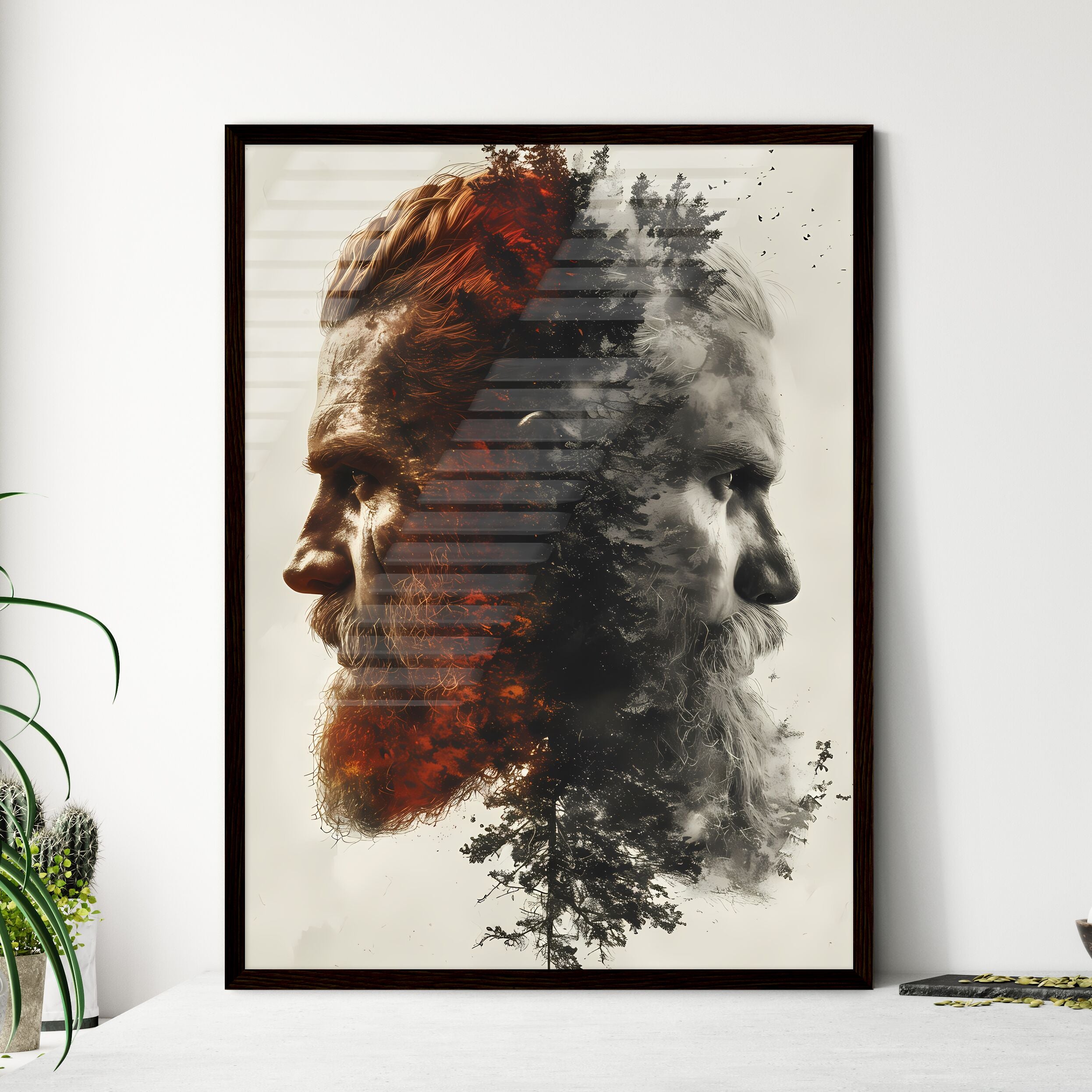 Half man half creature Wall Art – HEBSTREIT