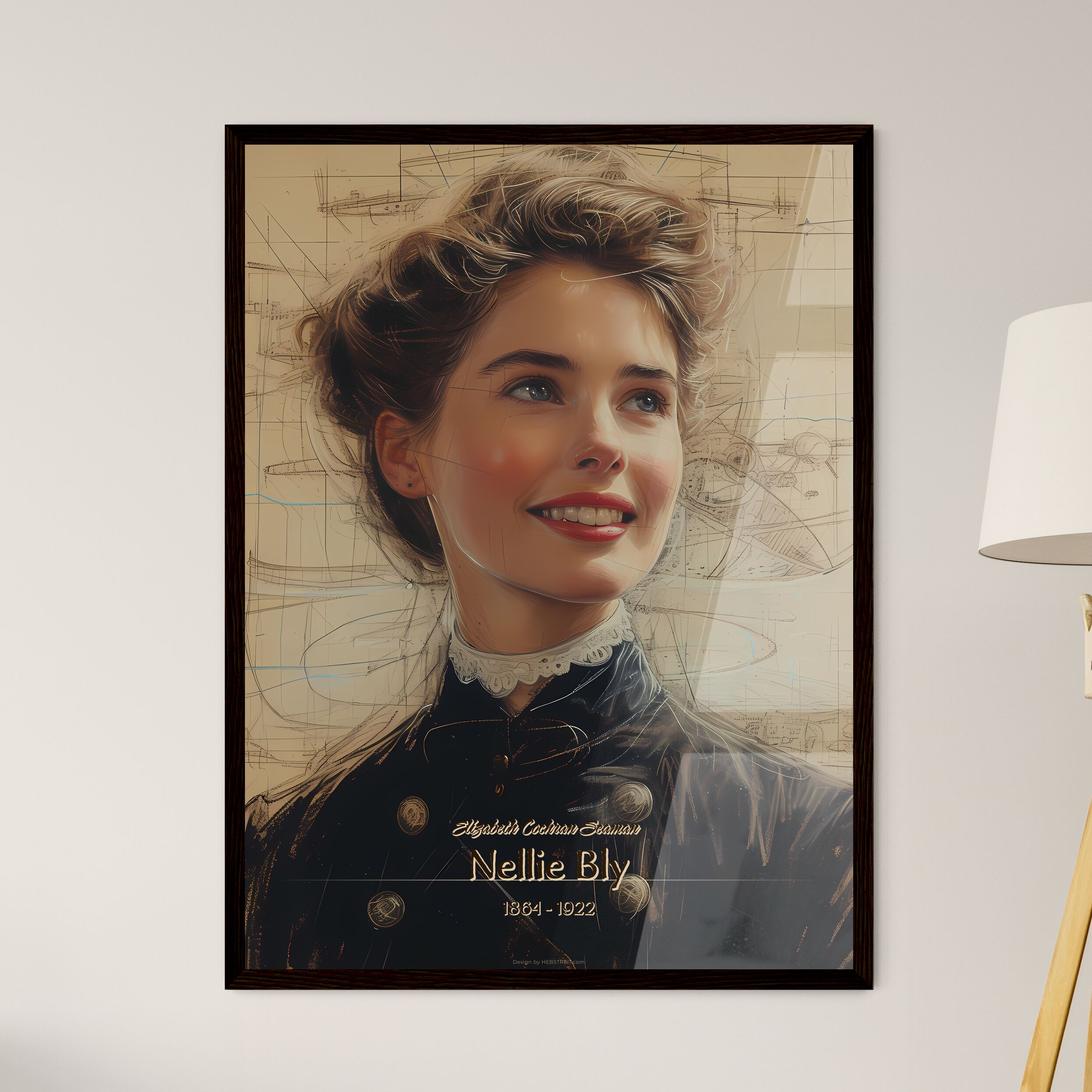 Elizabeth Cochran Seaman, Nellie Bly, 1864 - 1922, A Poster of a woman ...