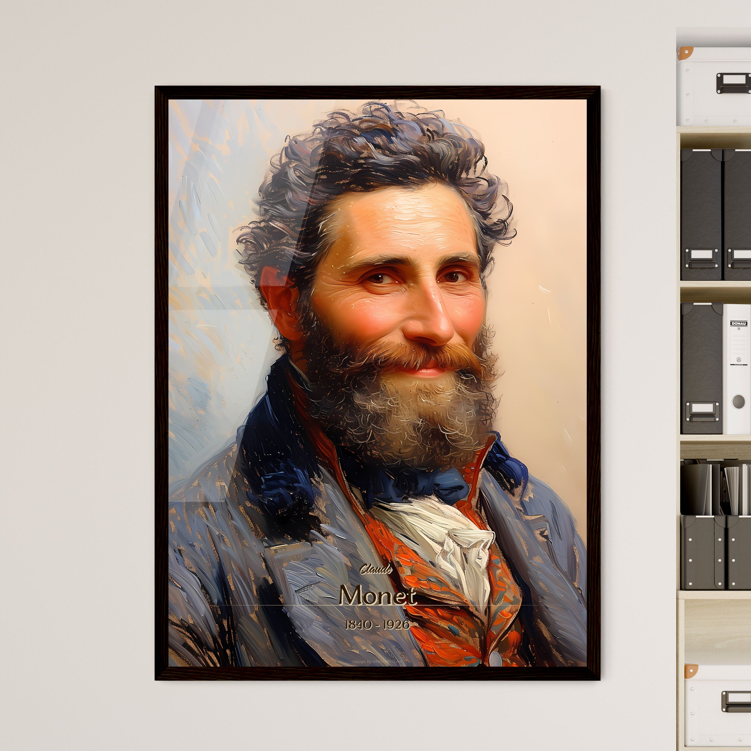 Claude, Monet, 1840 - 1926, A Poster of a man with a beard by HEBSTREIT