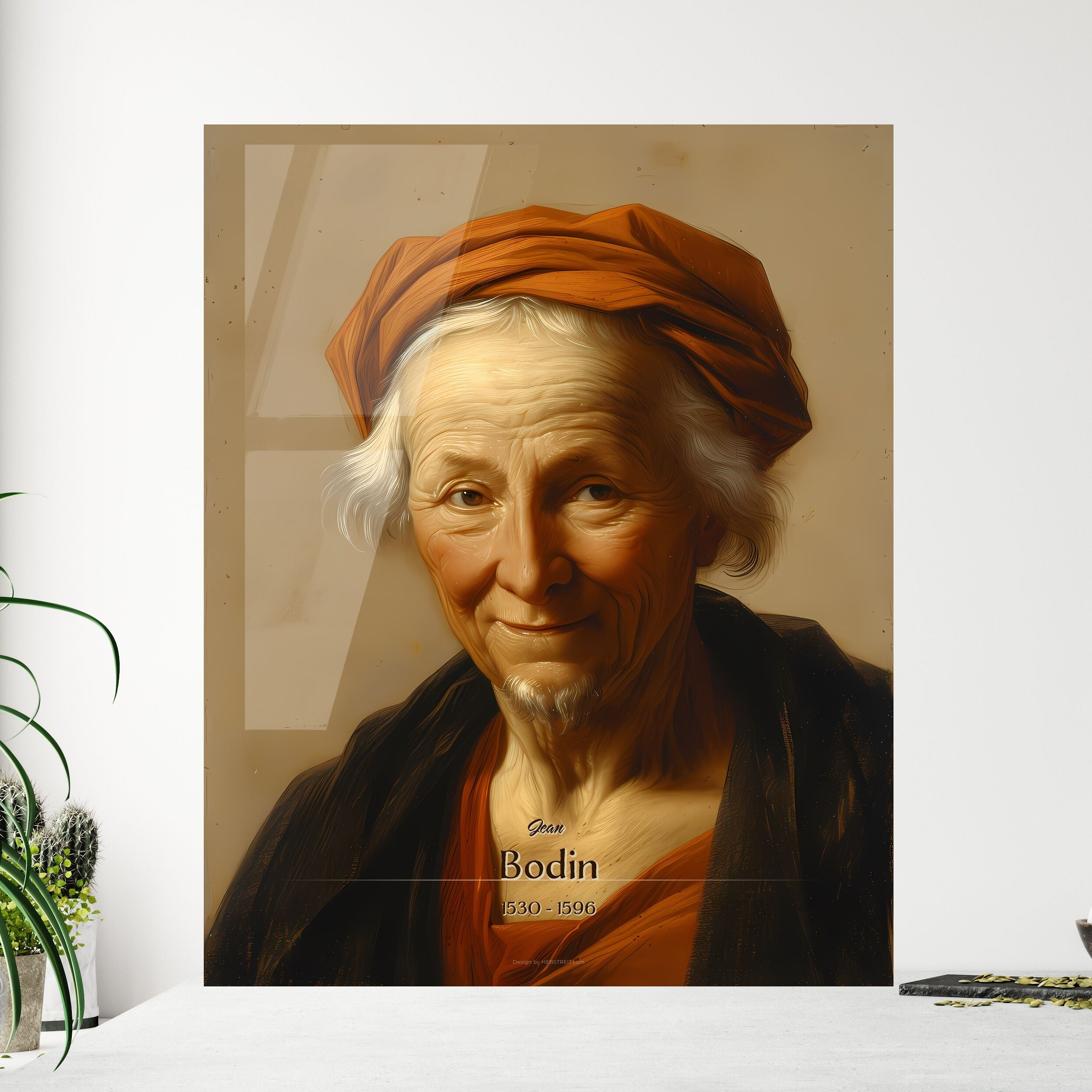 Jean, Bodin, 1530 - 1596, A Poster of a painting of an old woman by ...