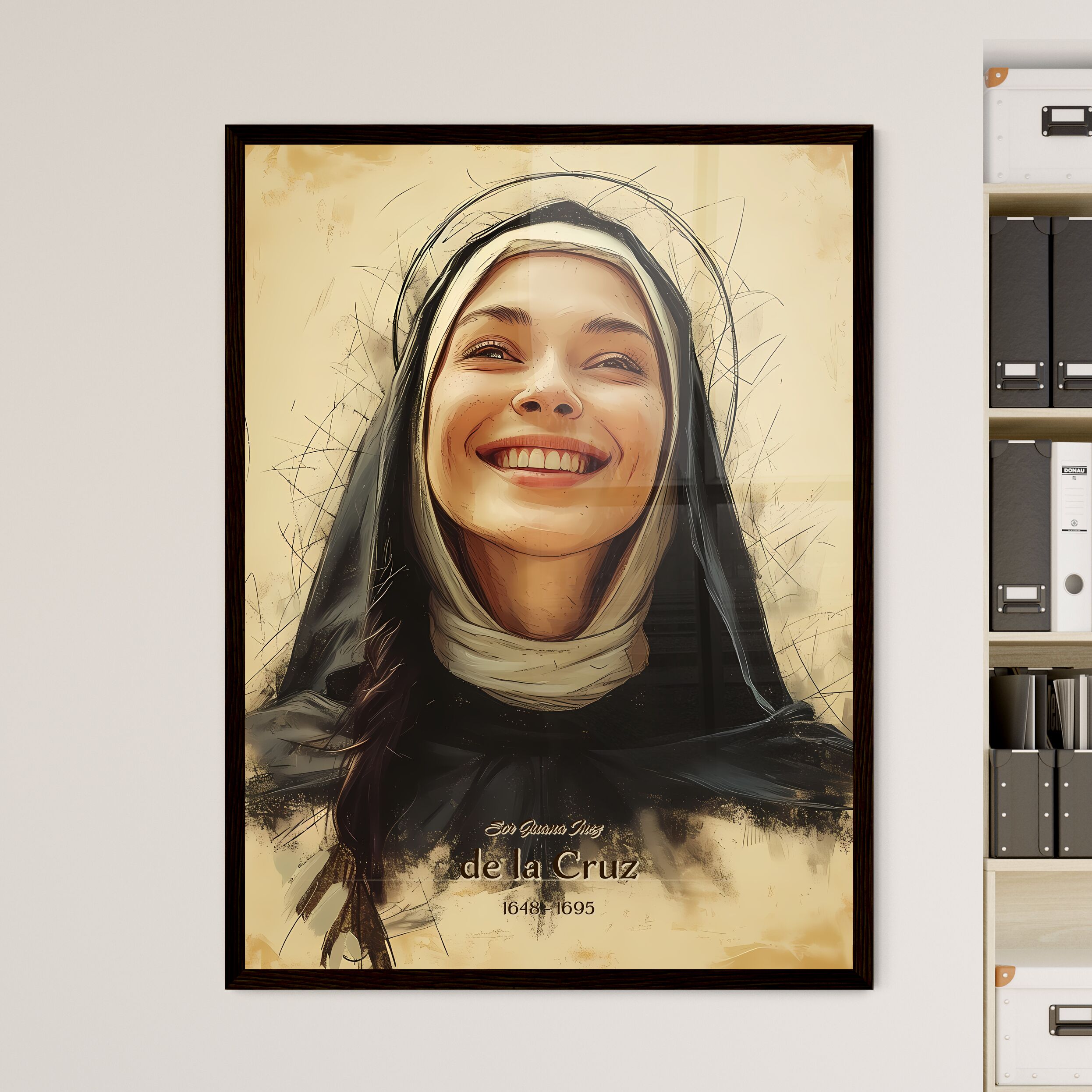 Sor Juana Inez , de la Cruz, 1648 - 1695, A Poster of a woman smiling ...