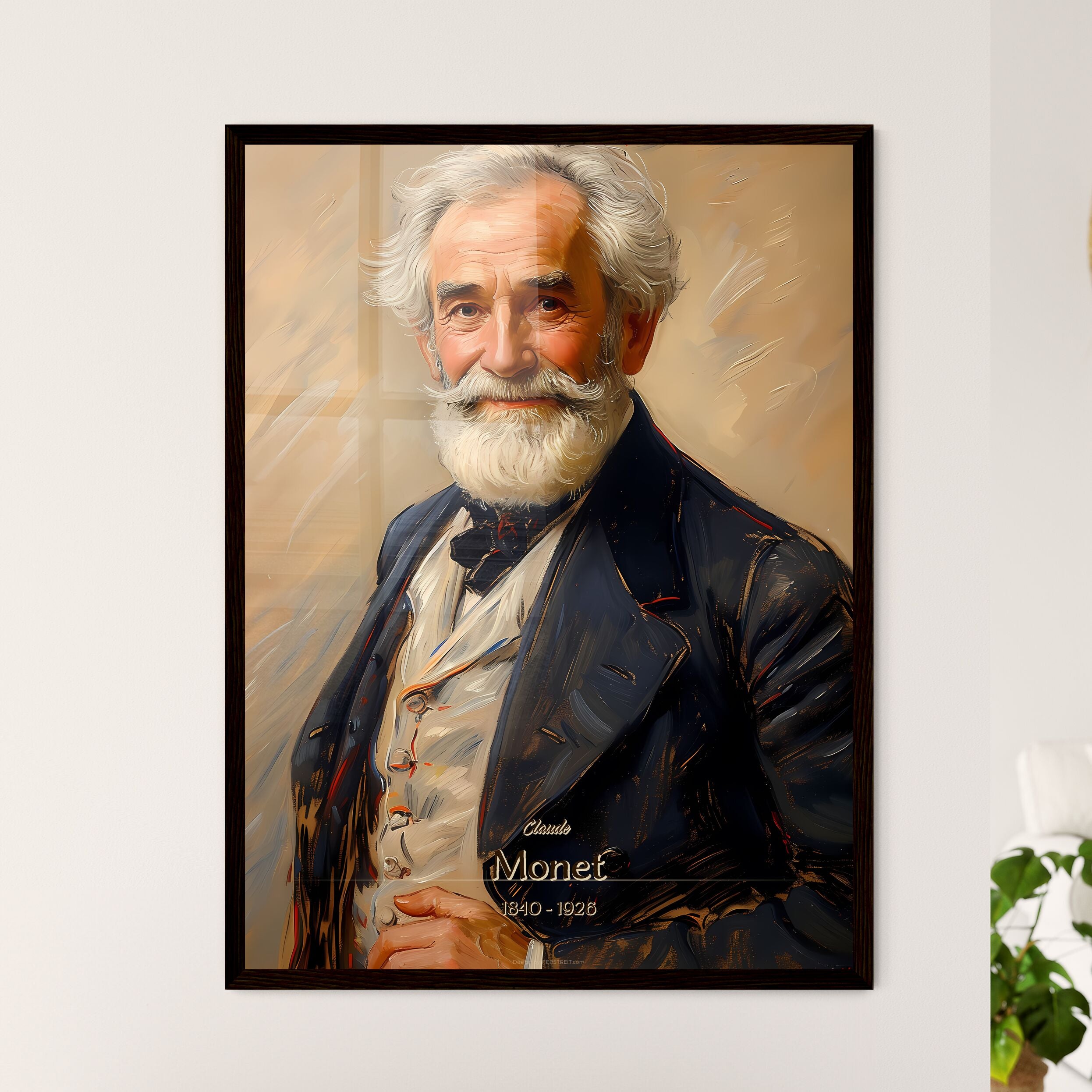 Claude, Monet, 1840 - 1926, A Poster of a man with a white beard by ...