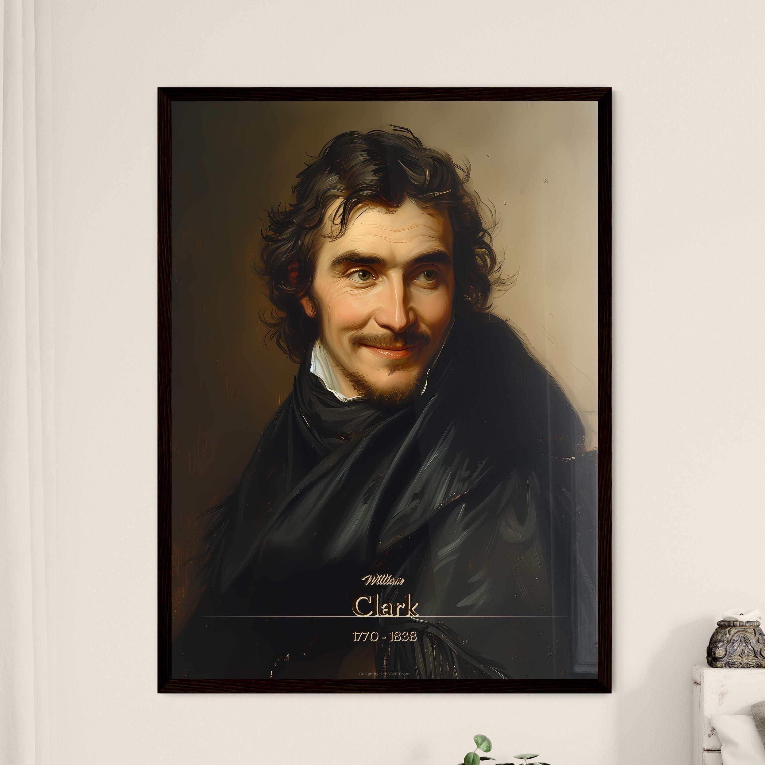 William, Clark, 1770 - 1838, A Poster of a man in a black robe by HEBSTREIT