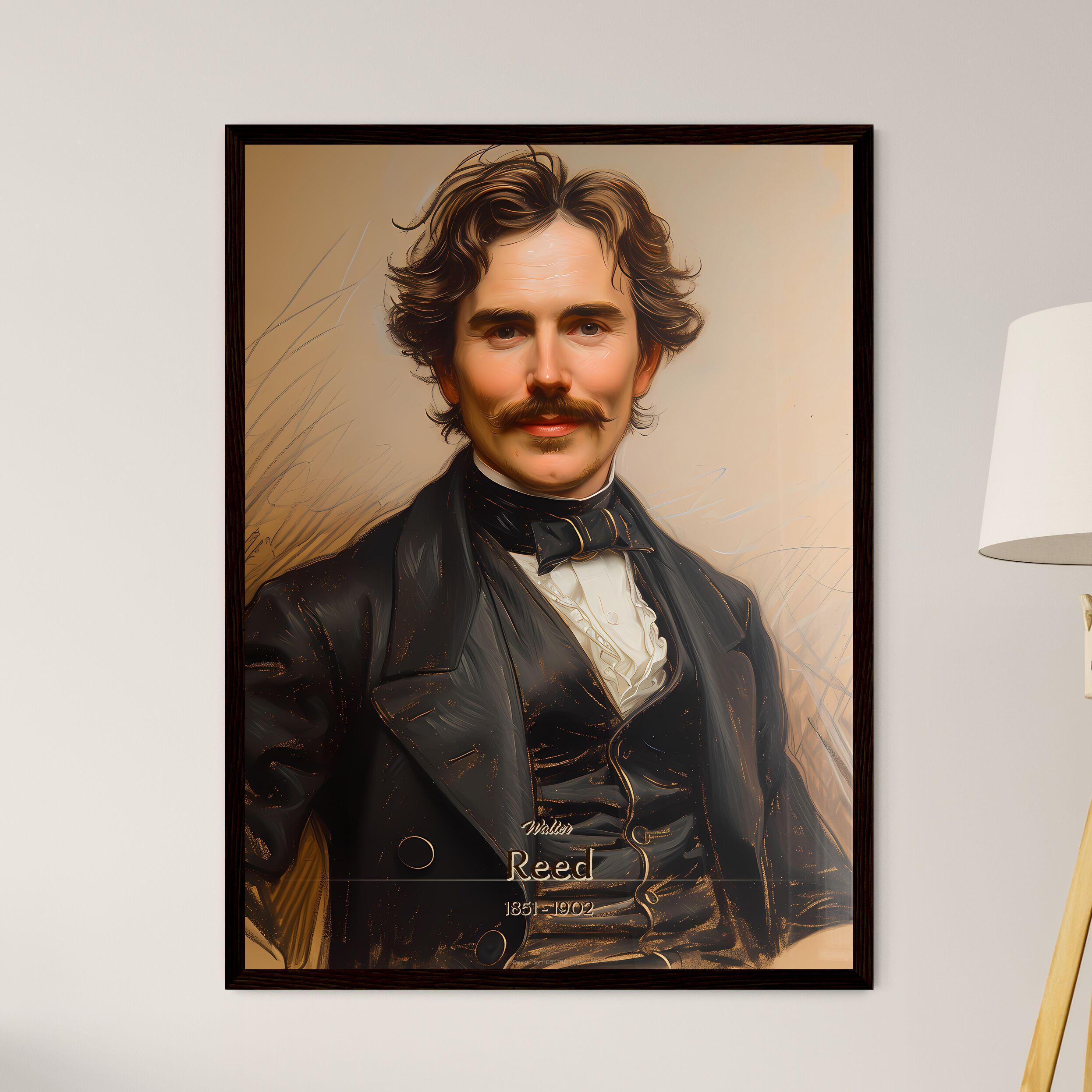 Walter, Reed, 1851 - 1902, A Poster of a man in a suit by HEBSTREIT