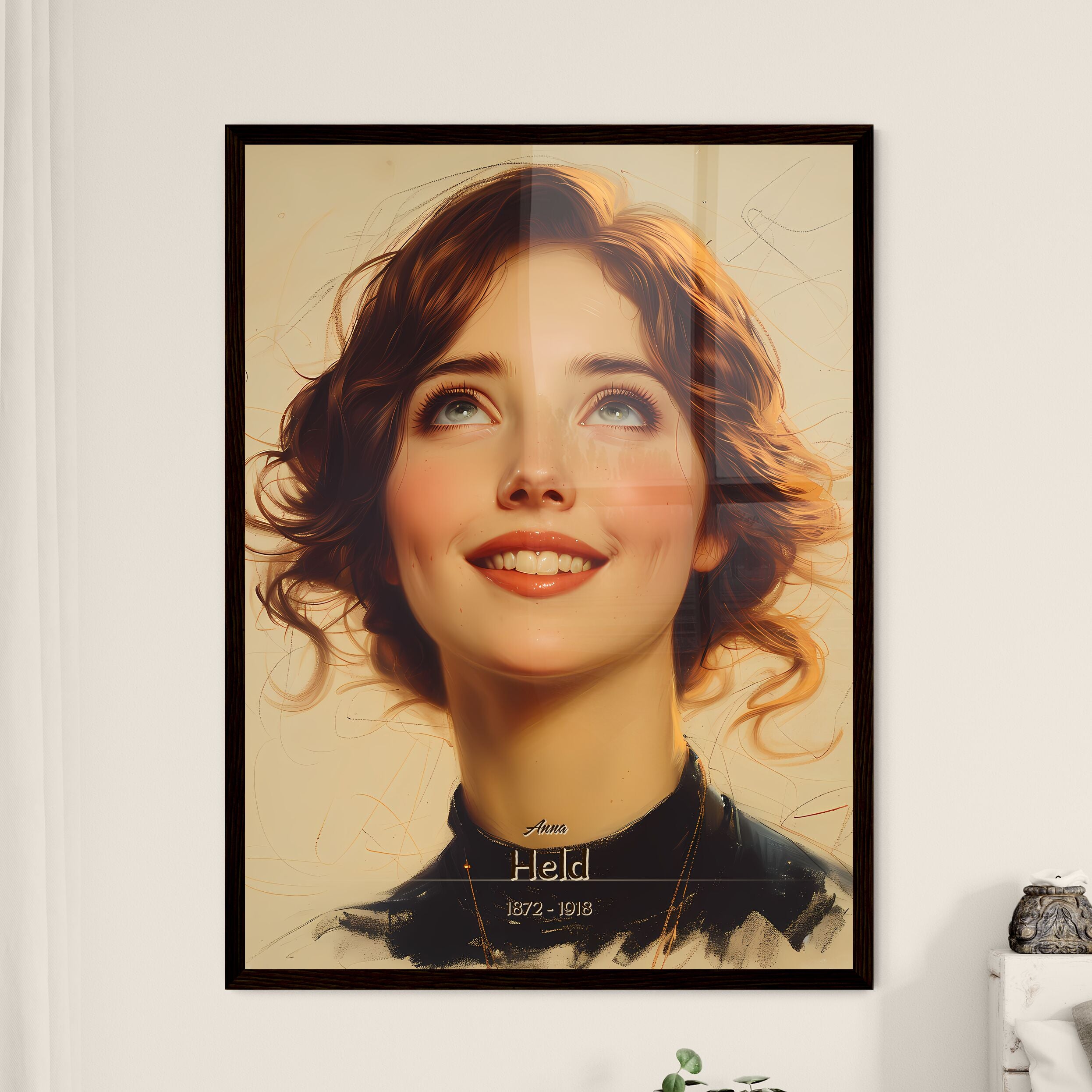 Anna, Held, 1872 - 1918, A Poster of a woman looking up to the sky by ...