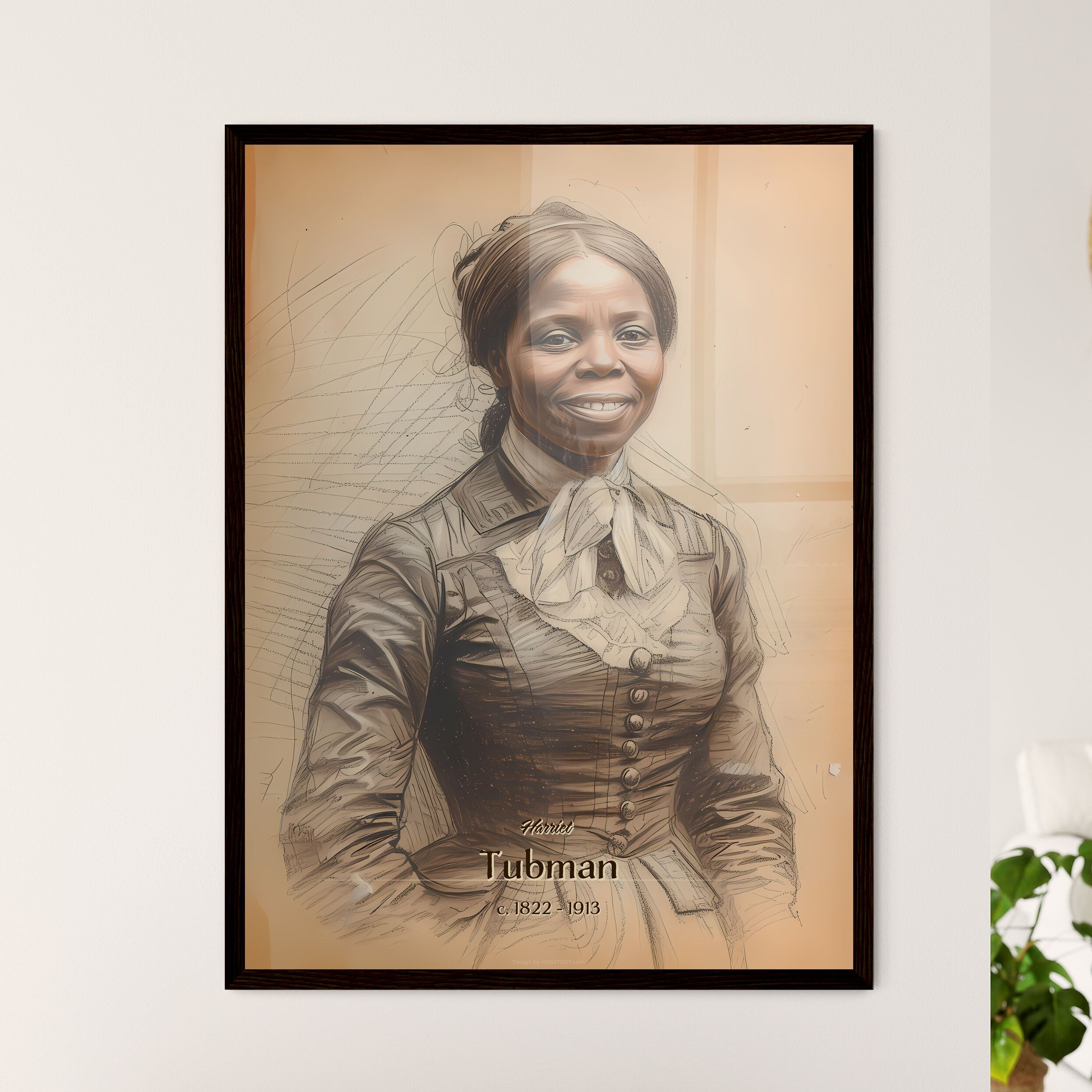 Harriet, Tubman, c. 1822 - 1913, A Poster of a woman in a dress by ...