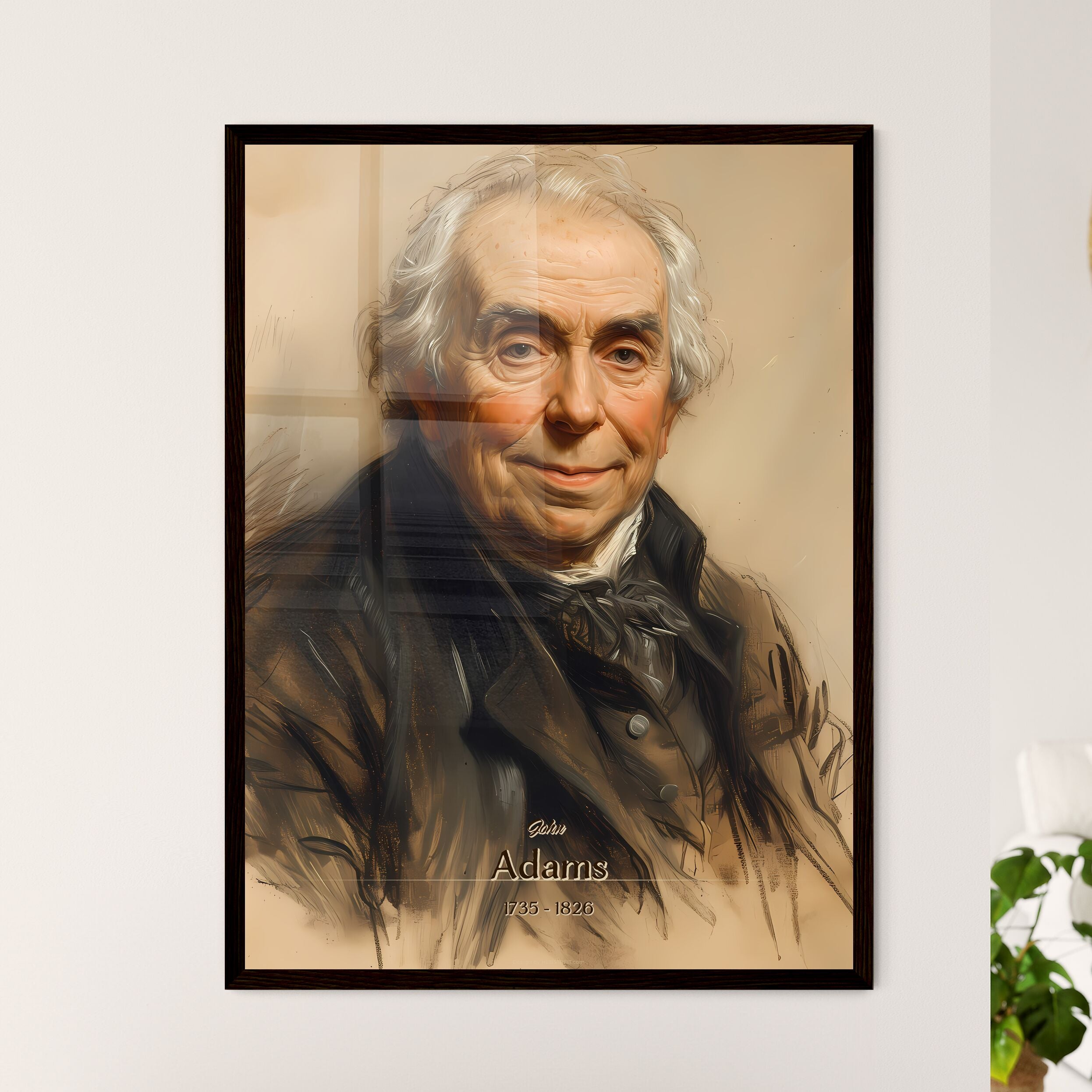 John, Adams, 1735 - 1826, A Poster of a man in a coat by HEBSTREIT