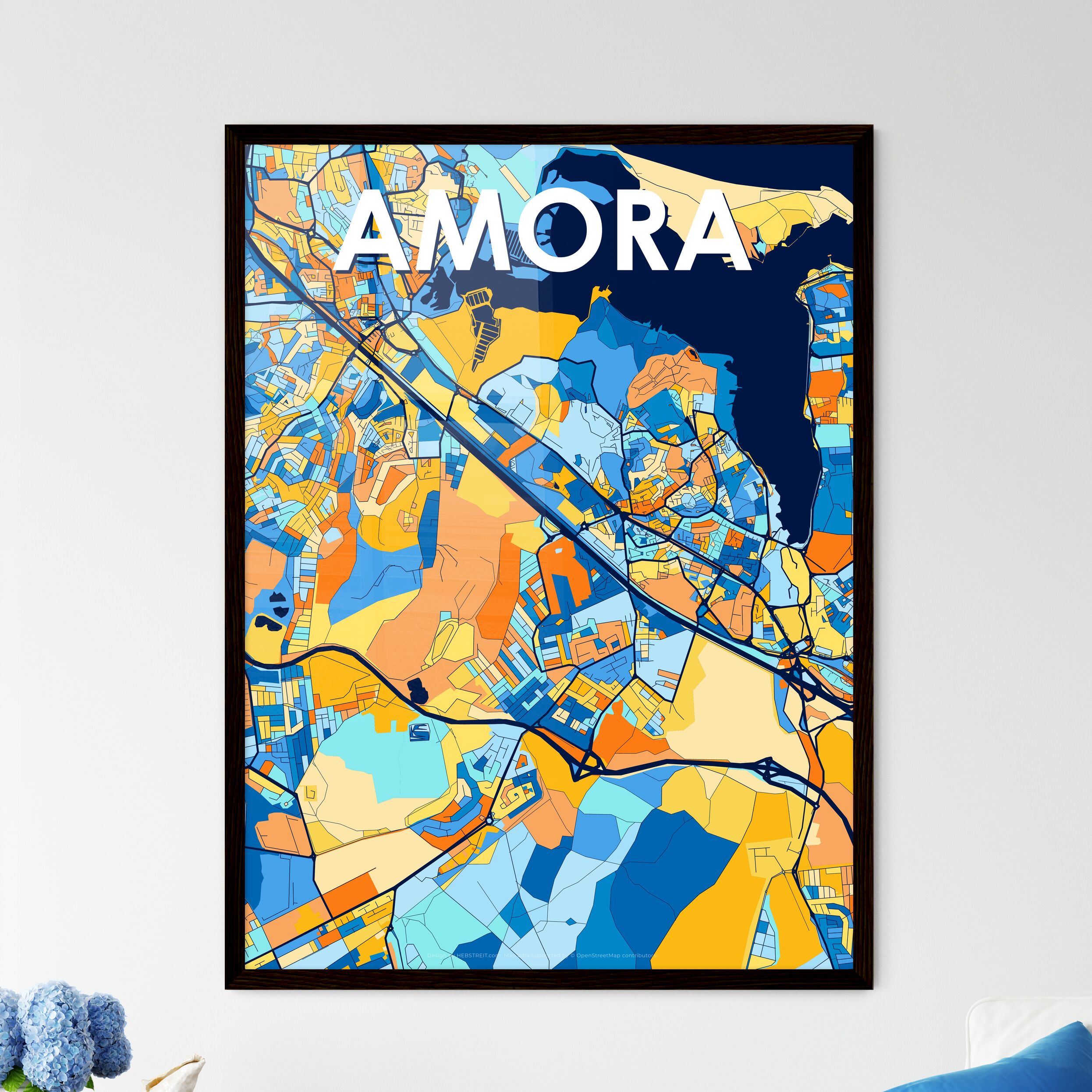 Amora Portugal Vibrant Map – HEBSTREIT