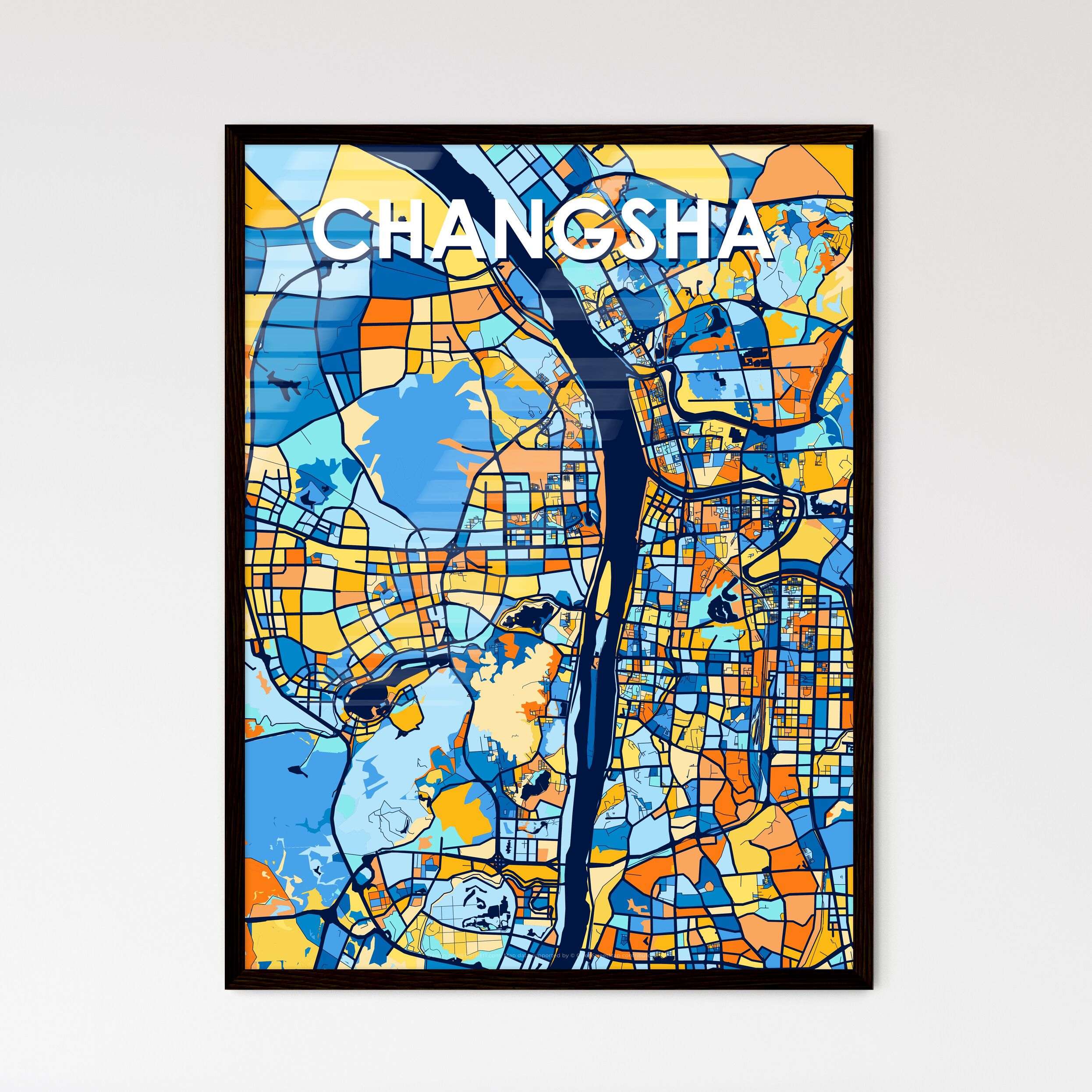 Changsha China Vibrant Map – HEBSTREIT